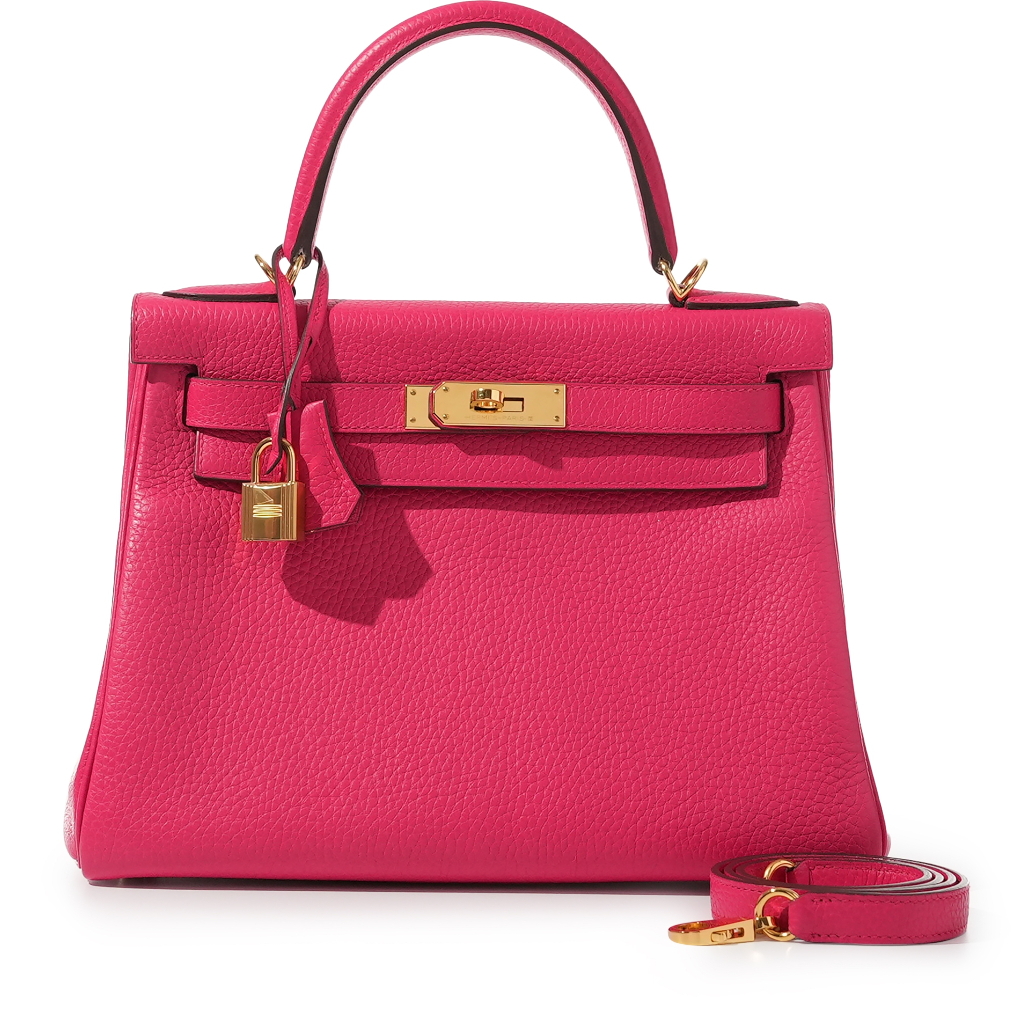 Hermès Rose Extreme Clemence Kelly 28 Retourne Gold Hardware, 2019 ...