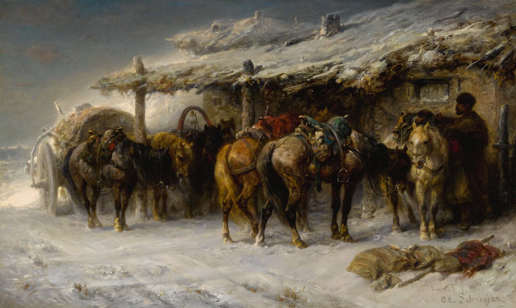 CHRISTIAN ADOLF SCHREYER | THE WALLACHIAN TEAM | European Paintings ...