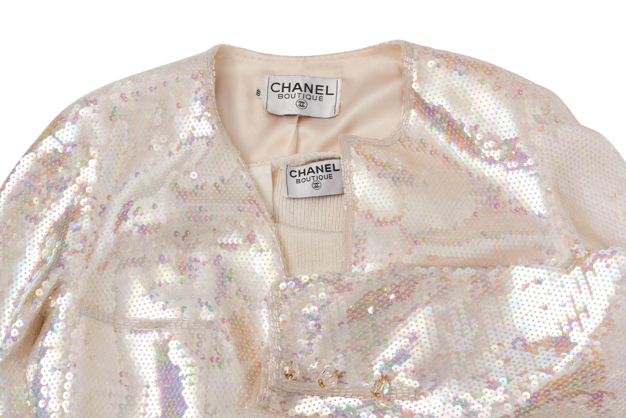 CHANEL | EMBELLISHED JACKET AND DRESS | Chanel: Handbags and ...