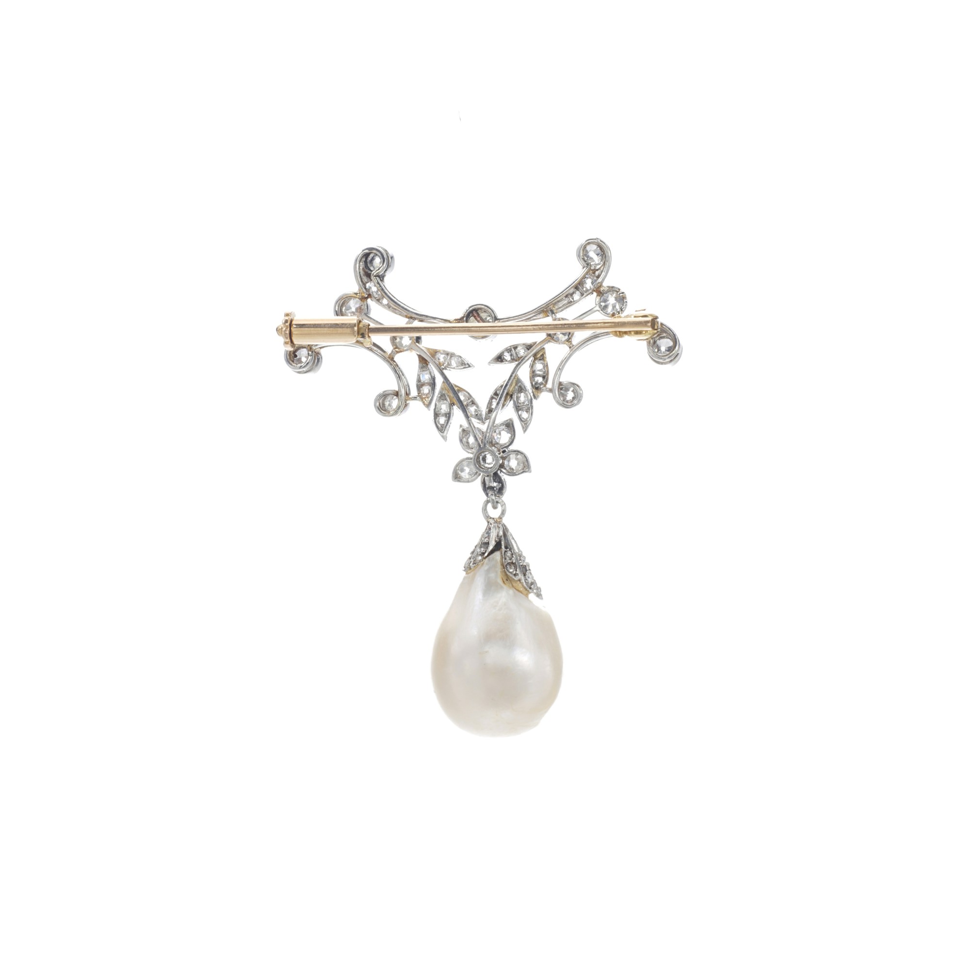 Natural pearl and diamond brooch | Fine Jewels | 2021 | Sotheby's