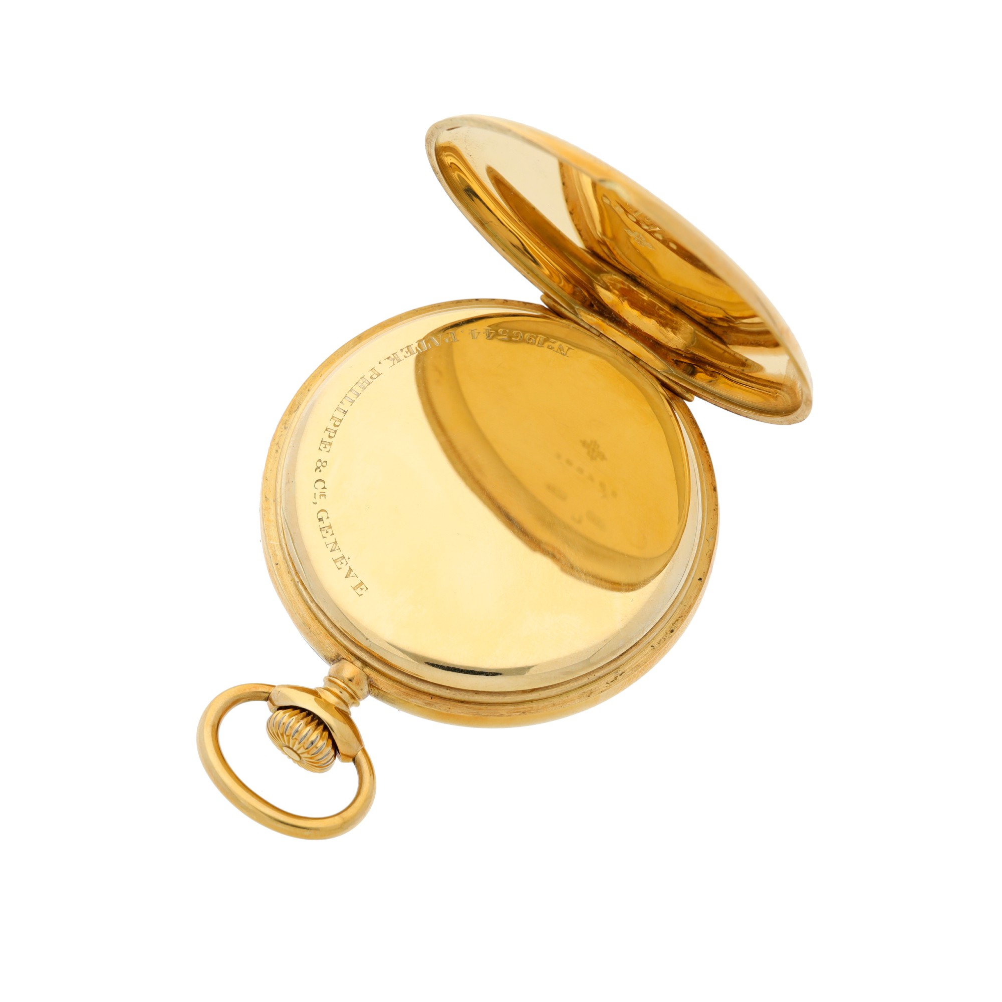 A yellow gold hunting cased watch with chain, Made in 1920 | Fine ...