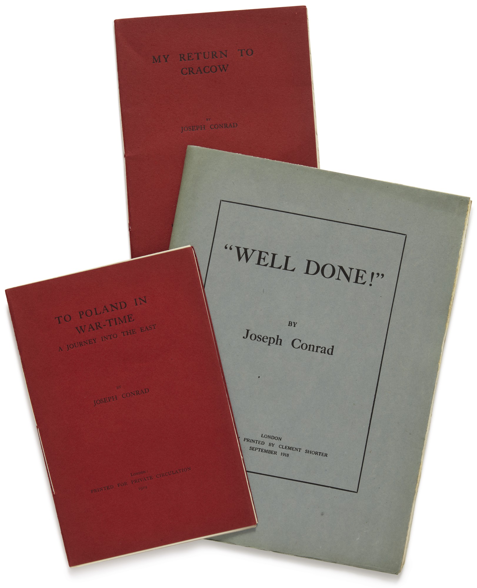 CONRAD, JOSEPH | A Group of Three First Editions, Each One of 25 Copies ...