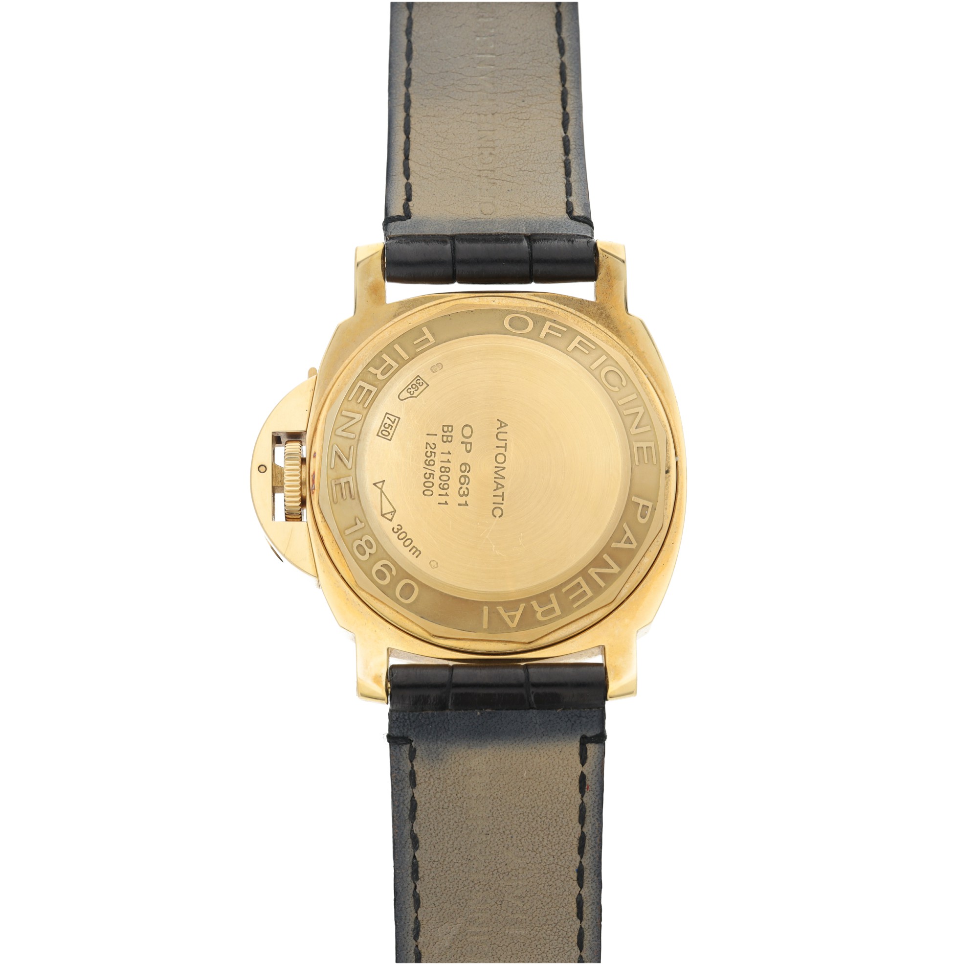 REFERENCE PAM 140 LUMINOR MARINA A YELLOW GOLD AUTOMATIC WRISTWATCH ...