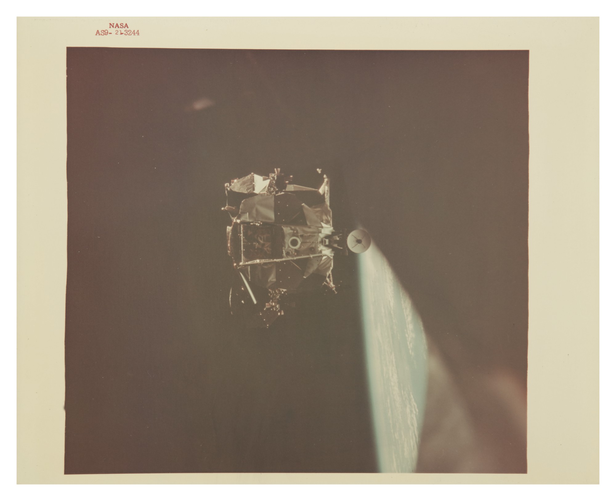 [APOLLO 9] THE LUNAR MODULE VIEWED FROM THE COMMAND MODULE. VINTAGE ...