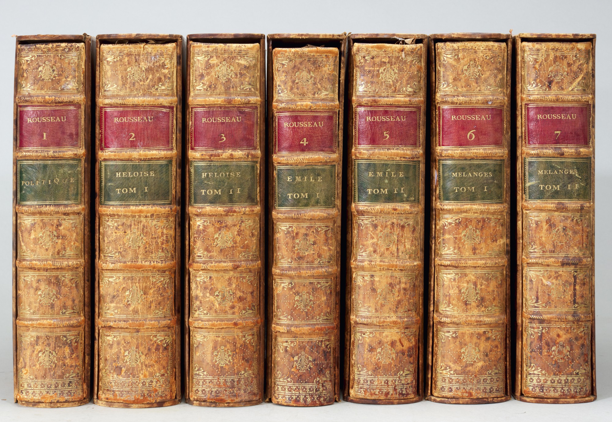 Rousseau, Collection complete des oeuvres, Geneva, 1782, 17 volumes ...