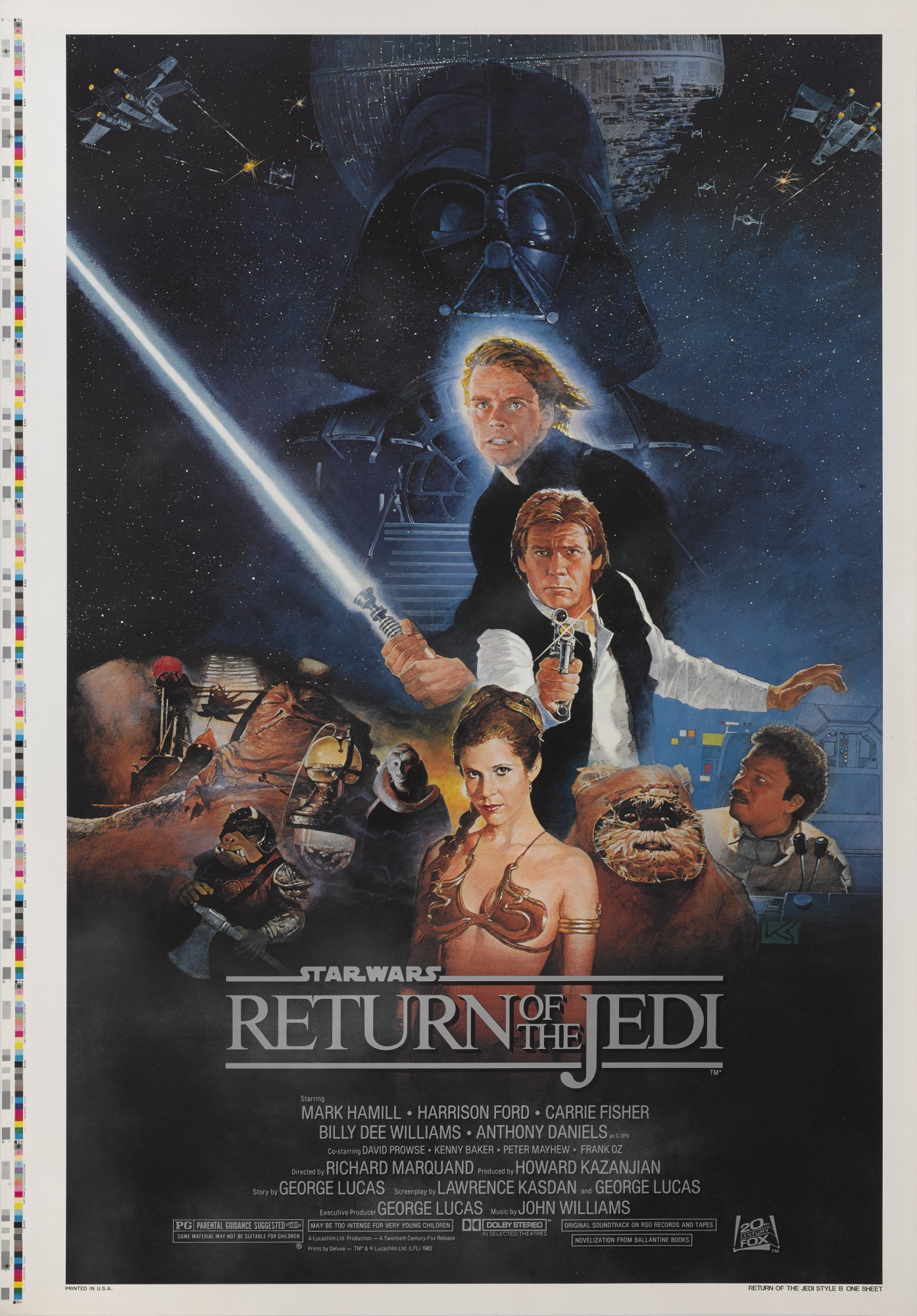 Return of the Jedi, style B poster, printer's proof, US | Original Film ...