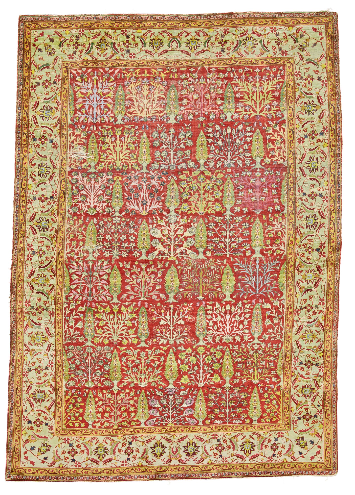 A TABRIZ SILK RUG, NORTHWEST PERSIA | @Home | Decorative & Fine Art ...