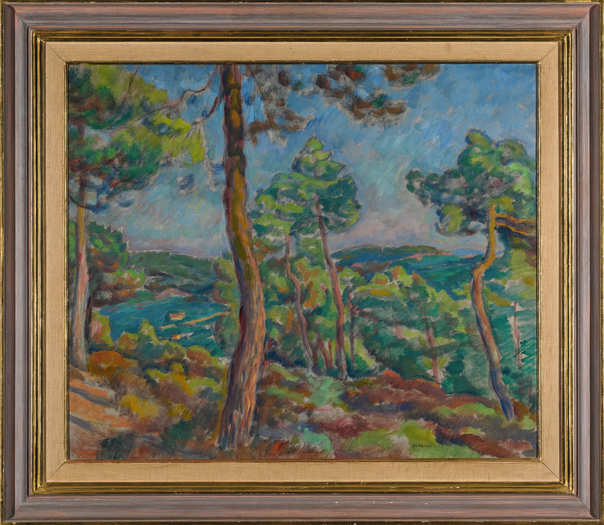 JÓZEF PANKIEWICZ | HARBOUR WITH PINE TREES | 20th Century Art: A ...