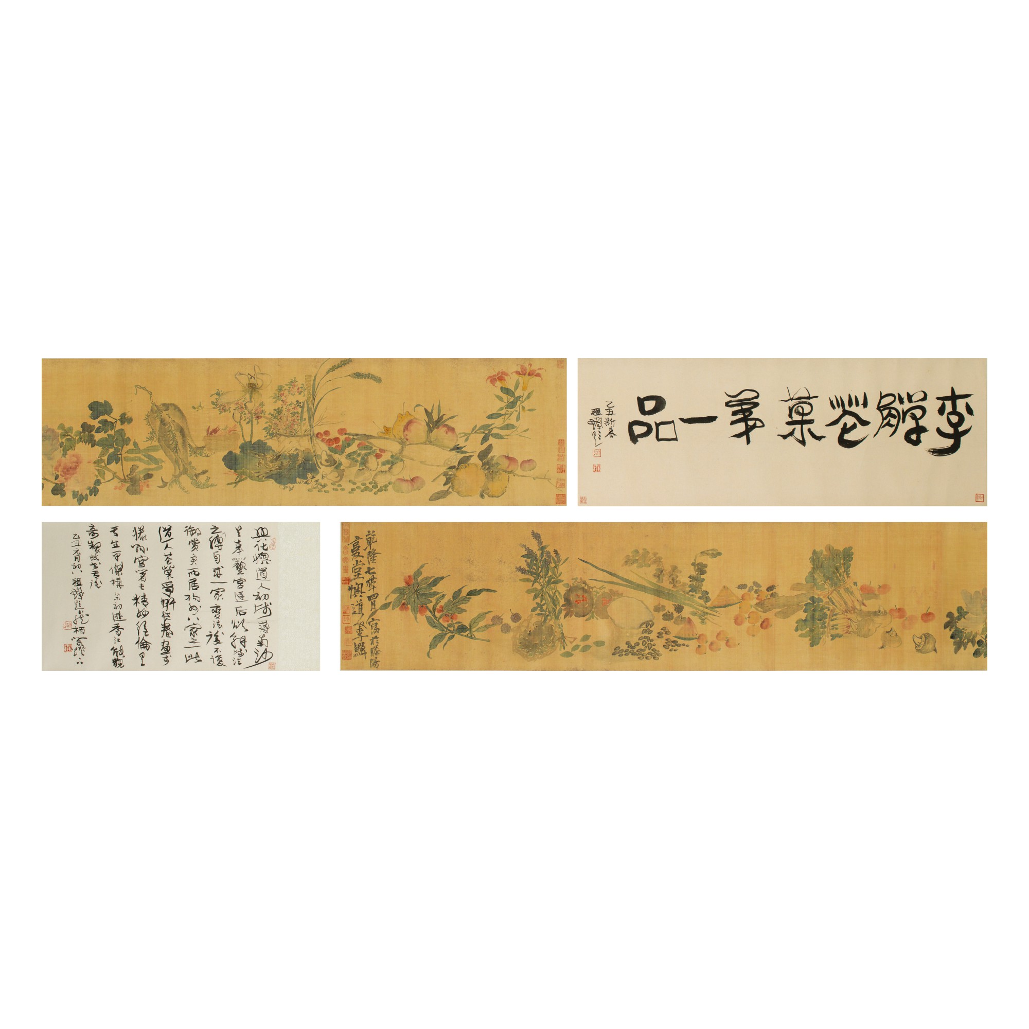 LI SHAN 1686-1762 | FLOWERS, FRUITS, FISH AND VEGETABLES | Important ...