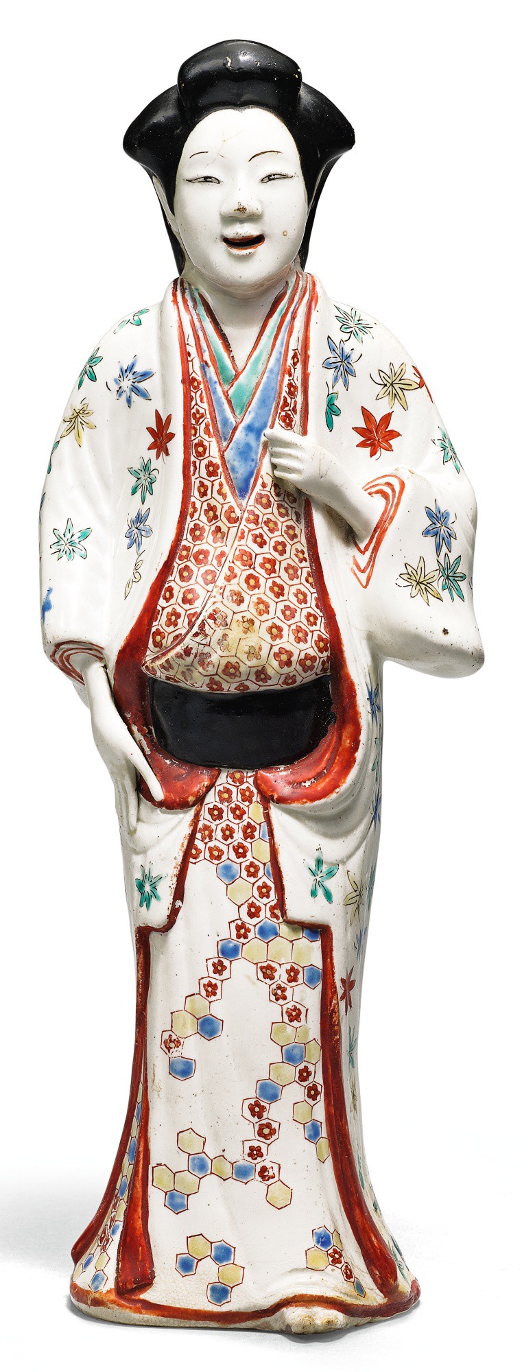A KAKIEMON FIGURE OF A BIJIN, EDO PERIOD, LATE 17TH CENTURY | Fine ...