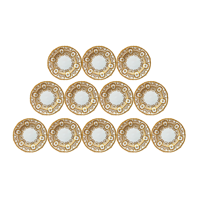 Tiffany & Co., Royal Crown Derby Vintage English Porcelain Parcel-Gilt ...