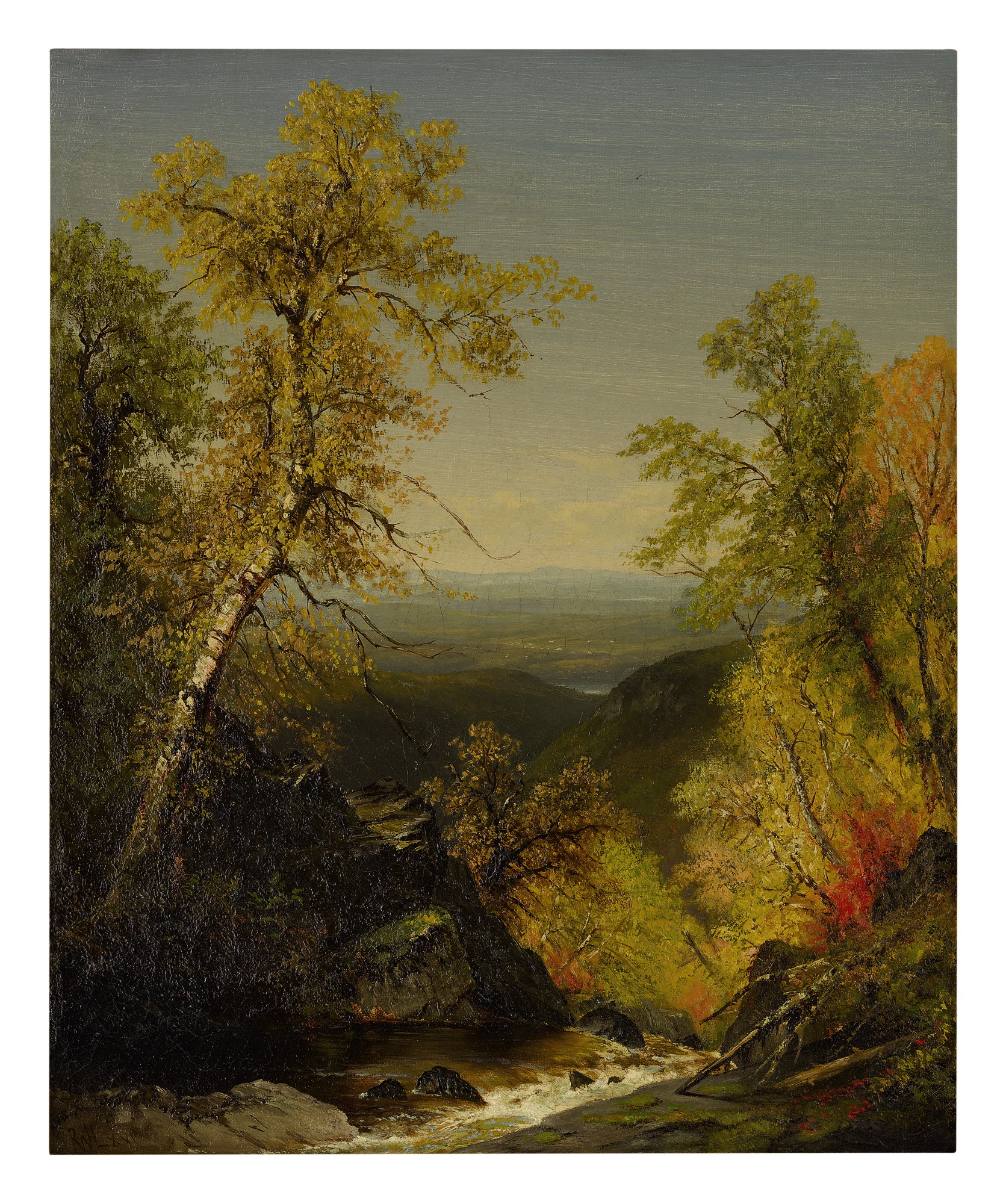 RICHARD WILLIAM HUBBARD | THE TOP OF KAATERSKILL FALLS, AUTUMN | All ...