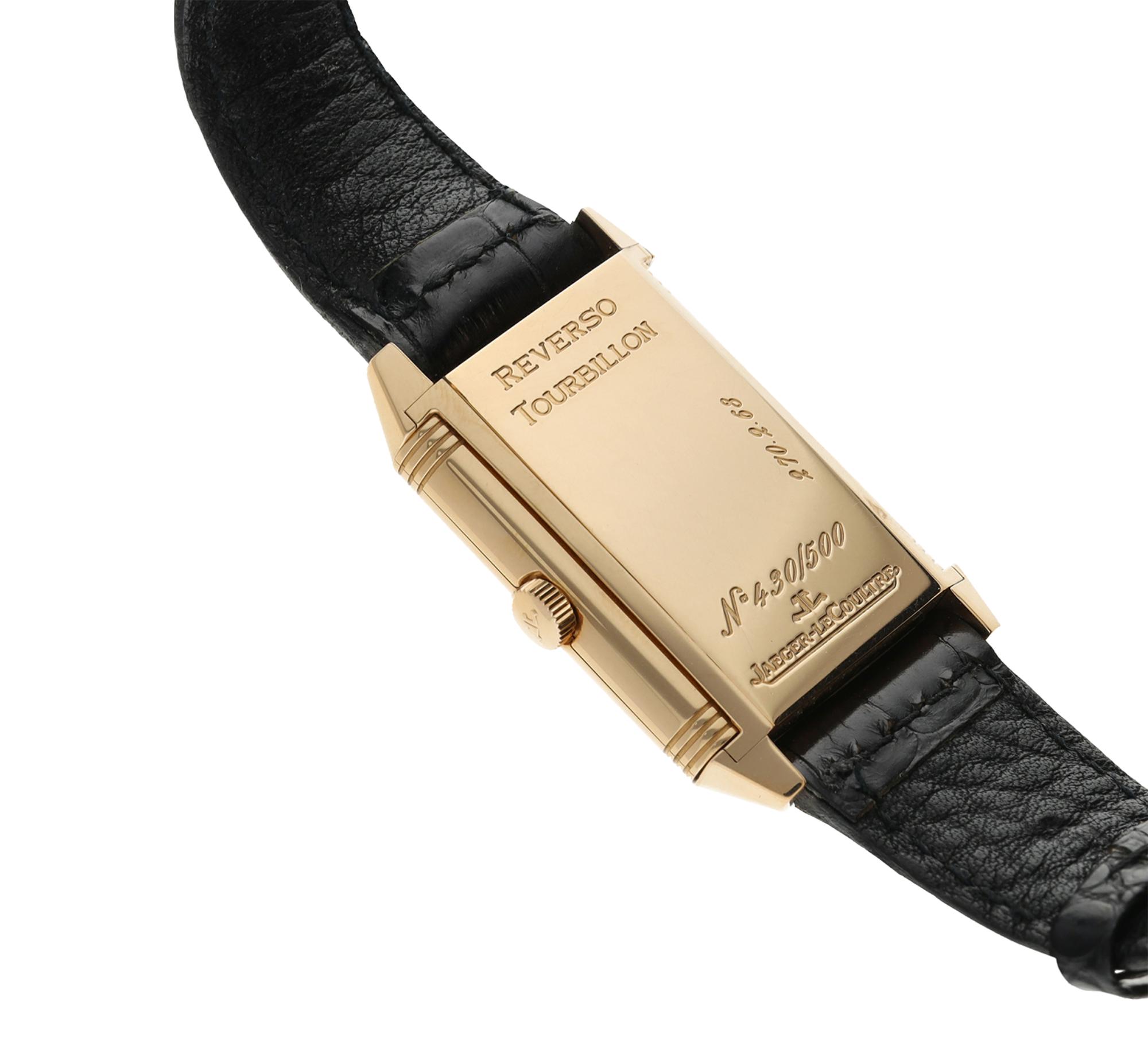 Reference 270.2.68 Reverso Tourbillon A limited edition pink gold ...