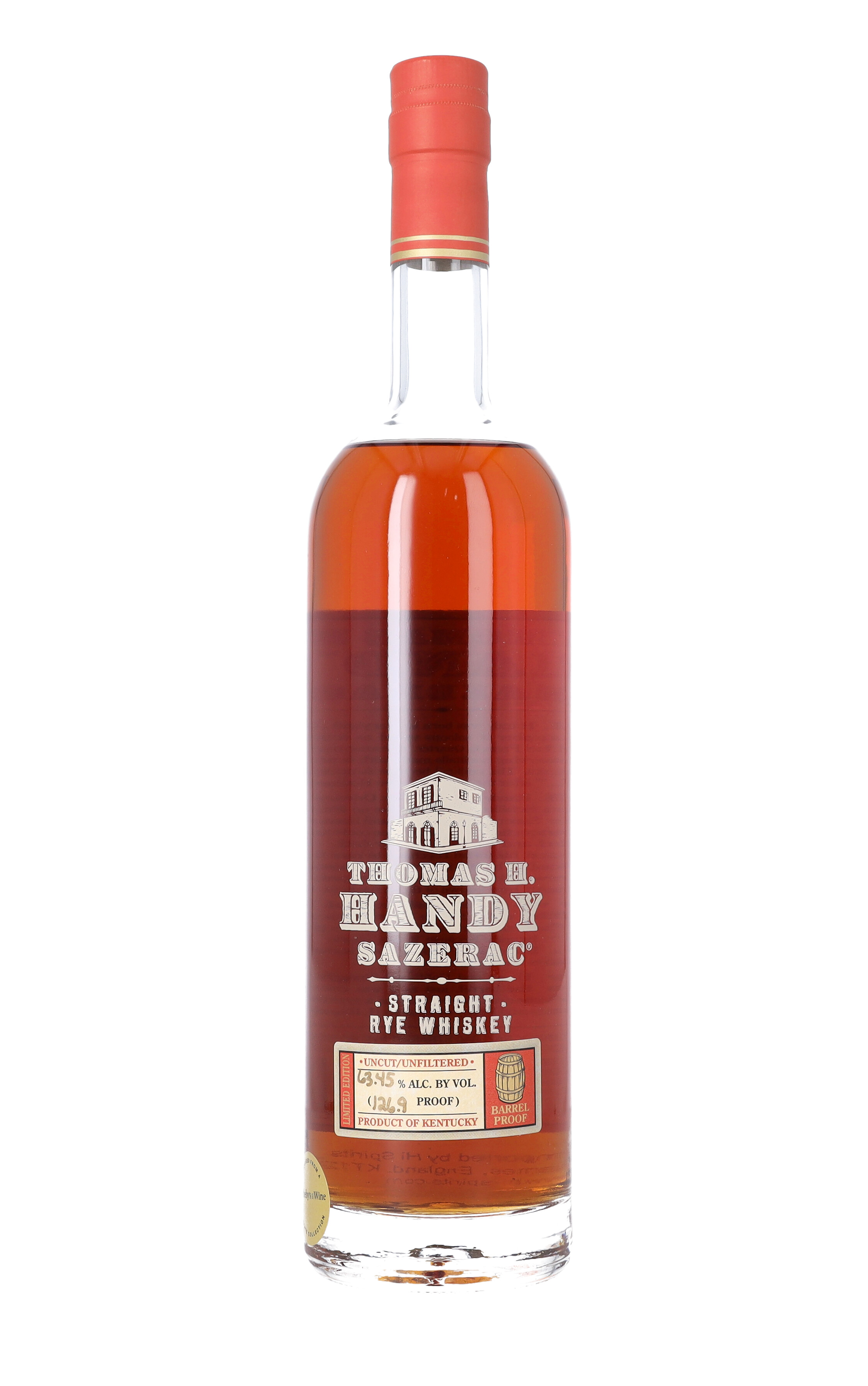Thomas H. Handy Rye 2015 Release 126.9 proof NV (1 BT75) | Bourbon ...