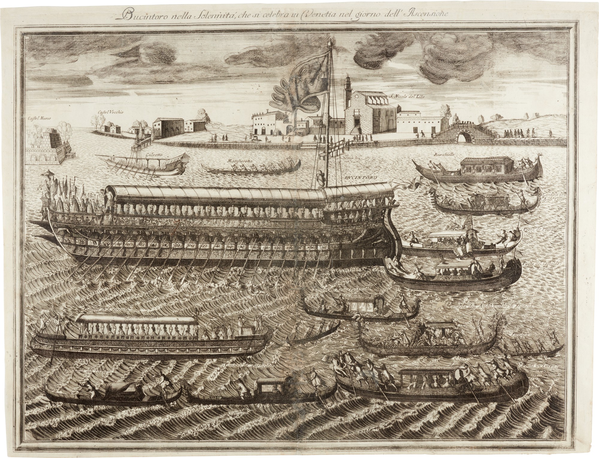Venice—Vincenzo Coronelli | Bucintoro nella Solennità, che si celebra ...