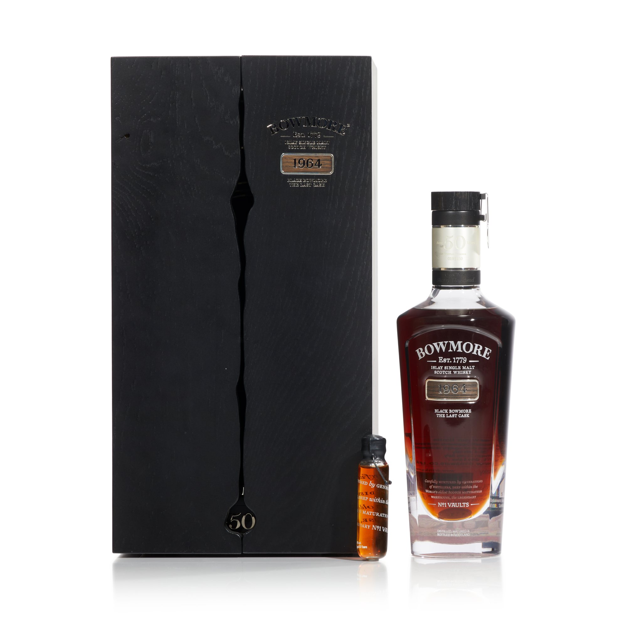 Bowmore Black The Last Cask 50 Year Old 41.0 abv 1964 (1 BT70) | The ...