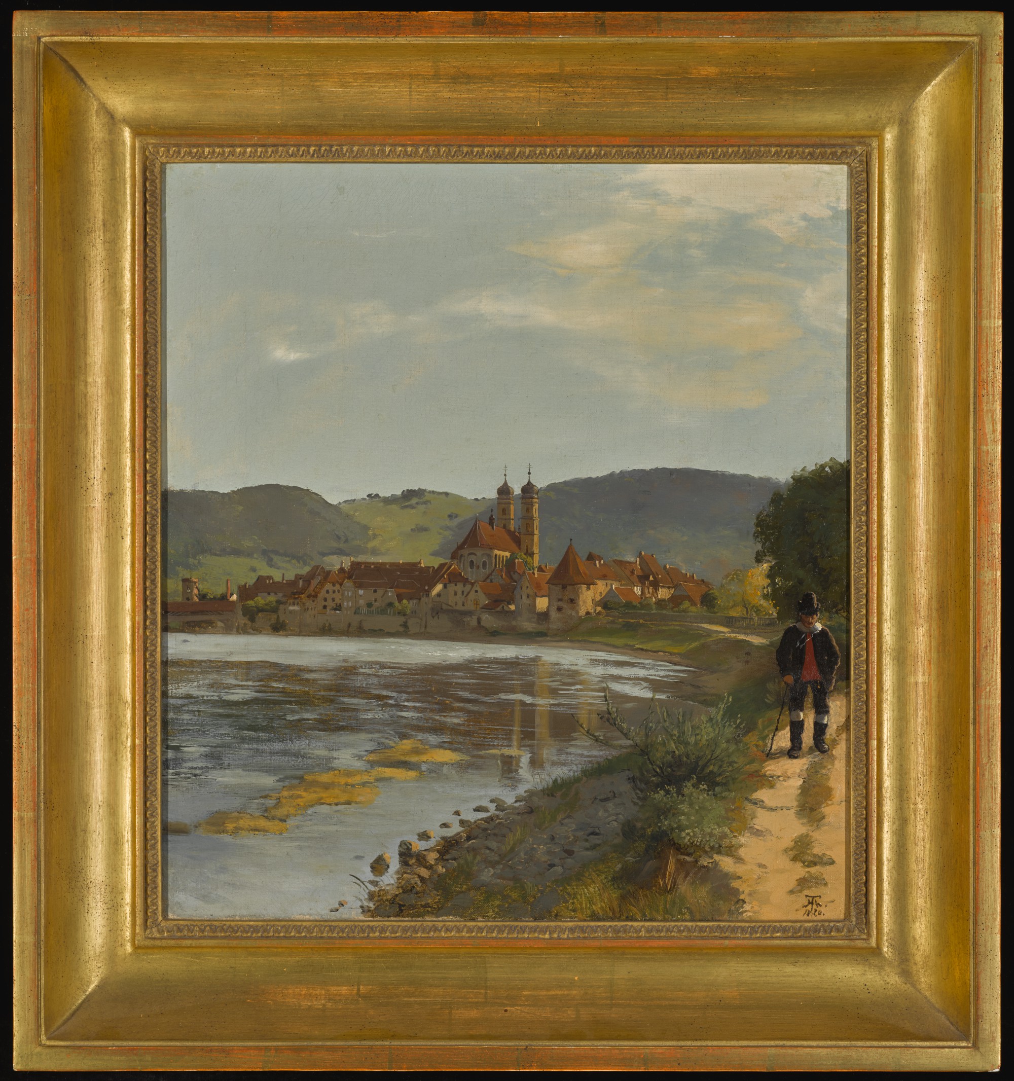 HANS THOMA | The Rhine at Säckingen in the Black Forest | 19th Century ...