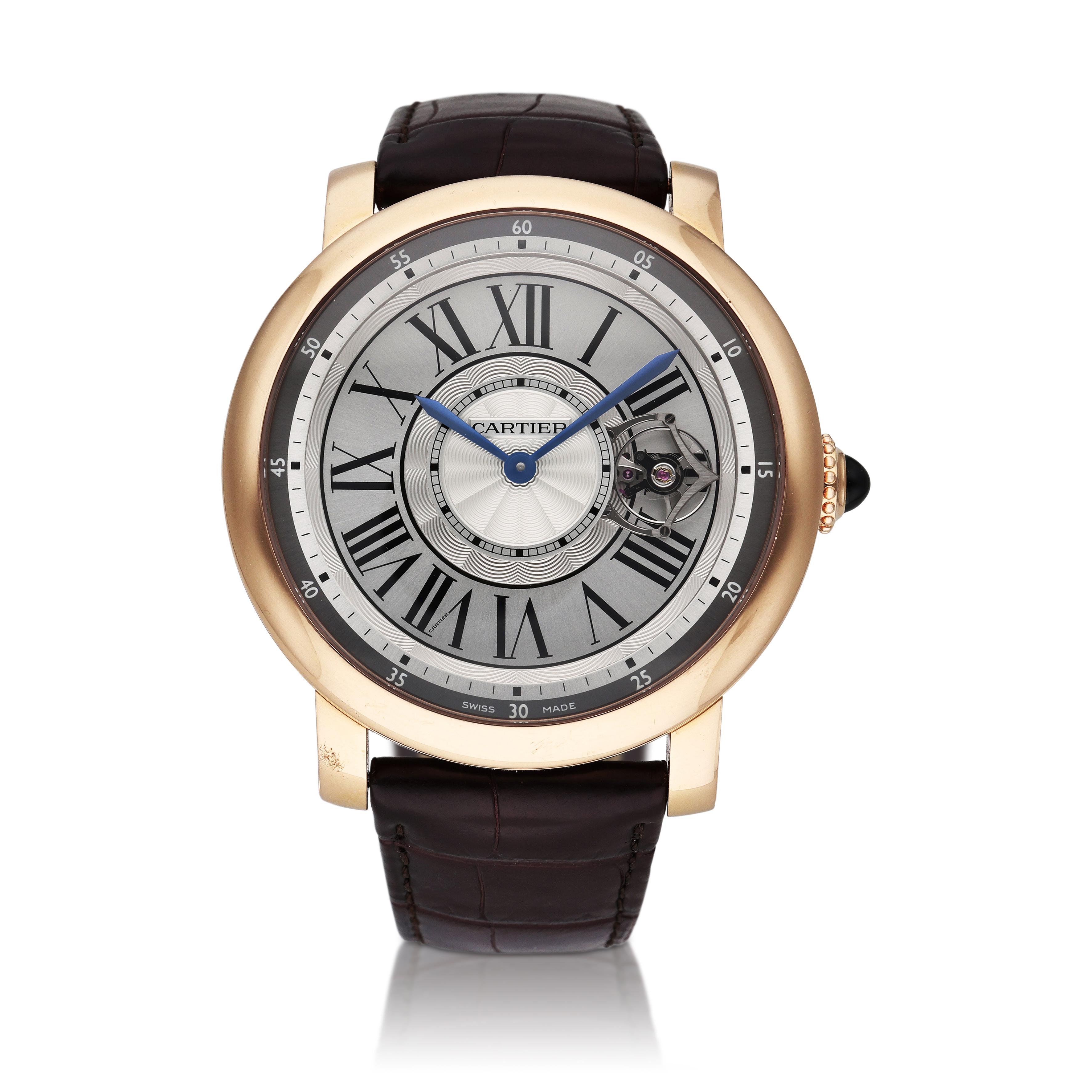 Reference 3308 Rotonde De Cartier Astrotourbillon | A pink gold ...