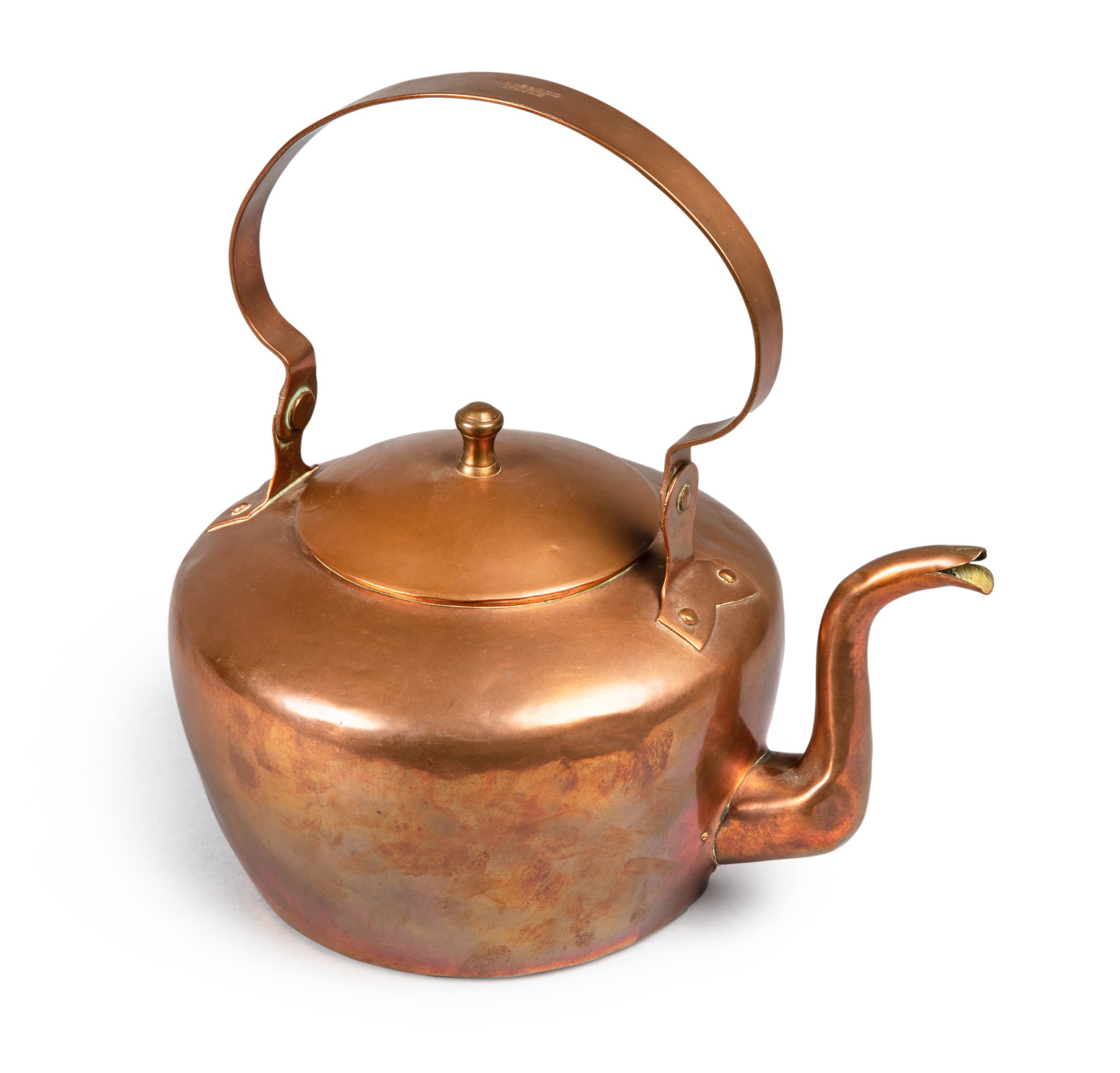 Copper Tea Kettle, Israel Roberts (working 1791-1844), Philadelphia ...