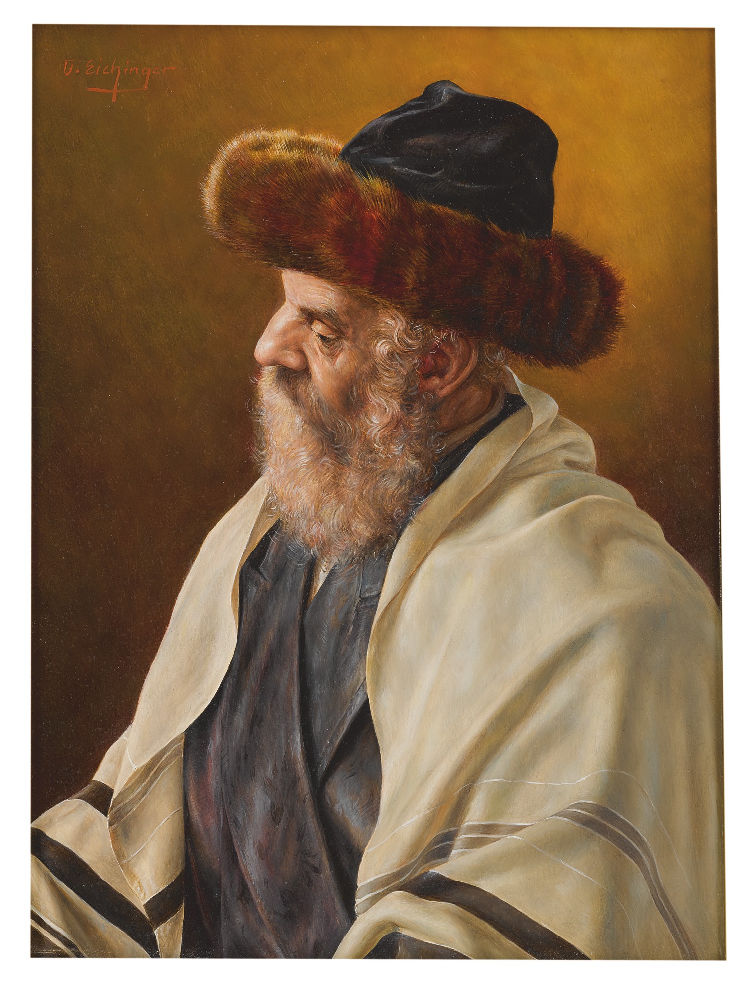 OTTO EICHINGER | PORTRAITS OF RABBIS: THREE PAINTINGS | Sacred Splendor ...