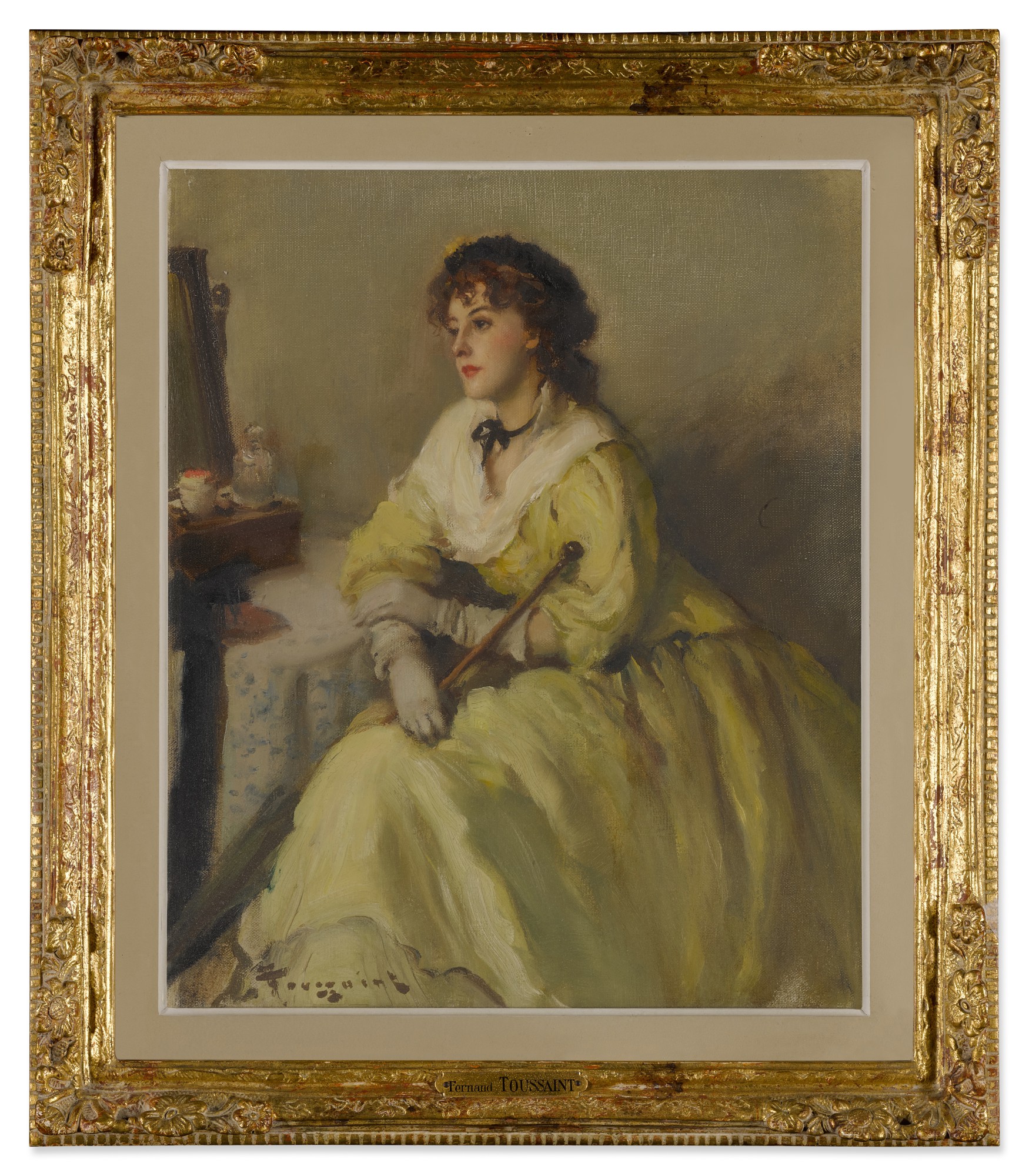 An Elegant Lady in a Yellow Dress | Belle Époque Splendor: The ...