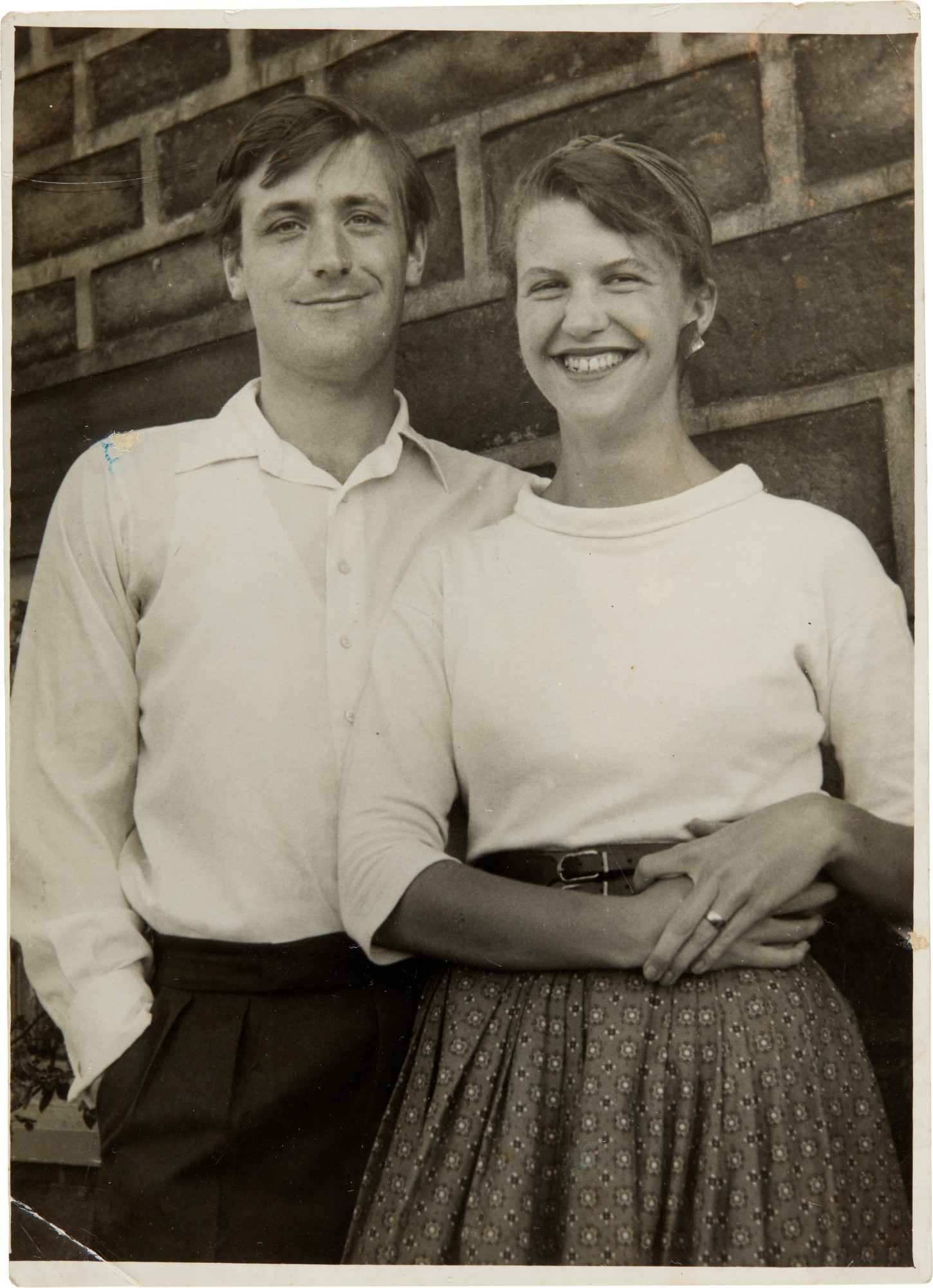 Sylvia Plath and Ted Hughes | Collection of six photographs with the ...
