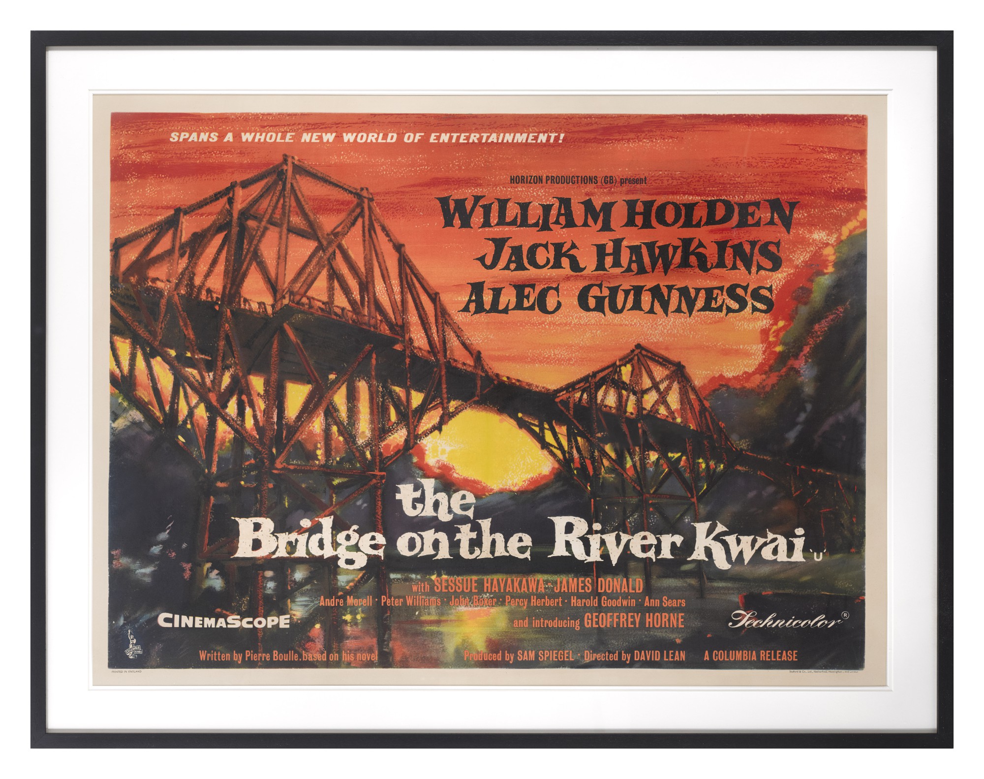 The Bridge on the River Kwai (1957), style A poster, British | Original ...