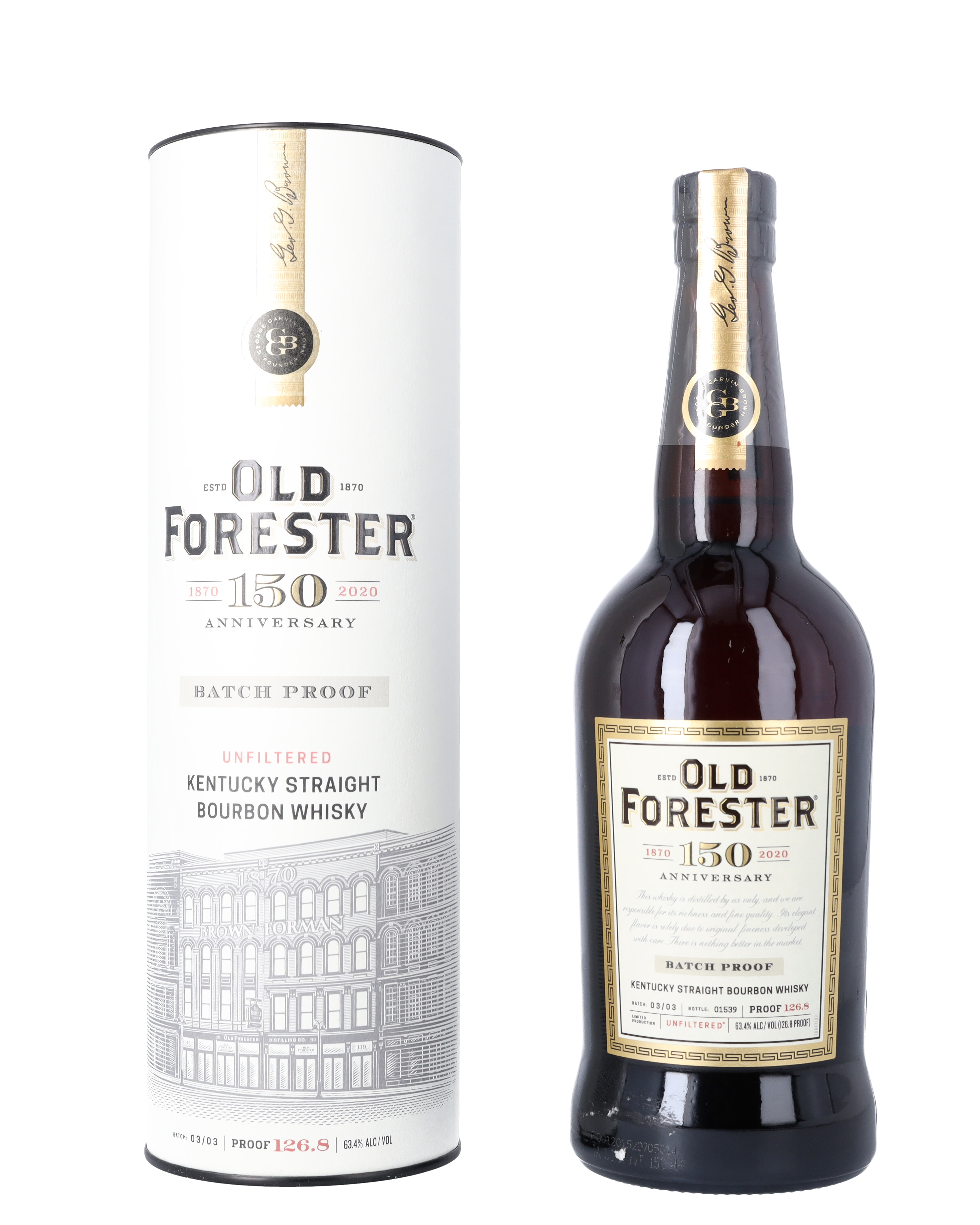 Old Forester 150th Anniversary 126.8 proof NV (1 BT75) | Bourbon & Rye ...