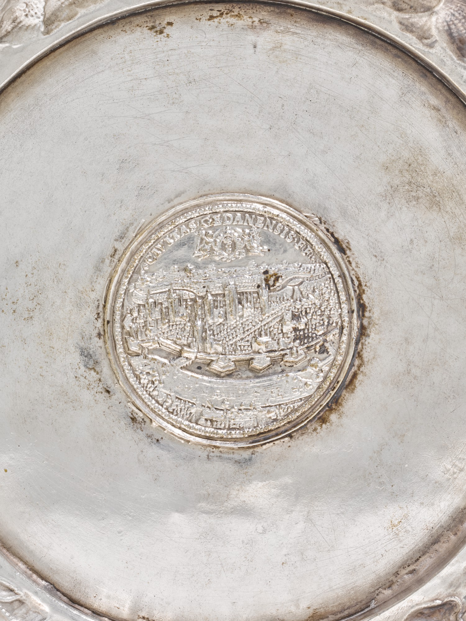 A LARGE GERMAN PARCEL-GILT SILVER GILT TANKARD, PETER RHODE II, DANZIG ...