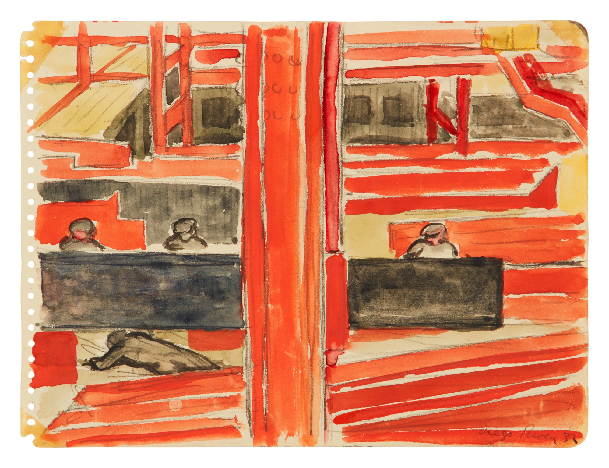Construction of Rockefeller Center (Four Works) | Modern Day Auction ...