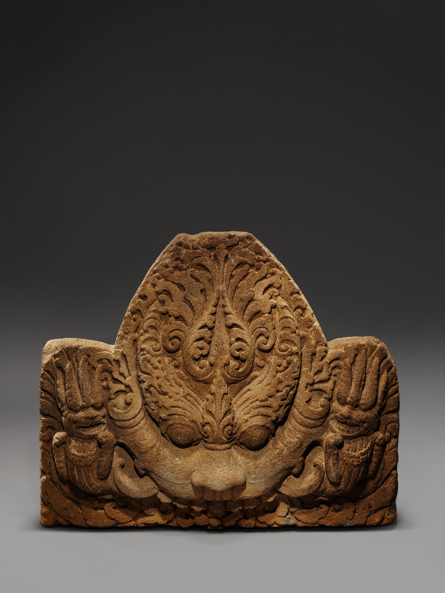 An Andesite Stone Lintel Depicting Kala, Indonesia, circa 10th Century ...