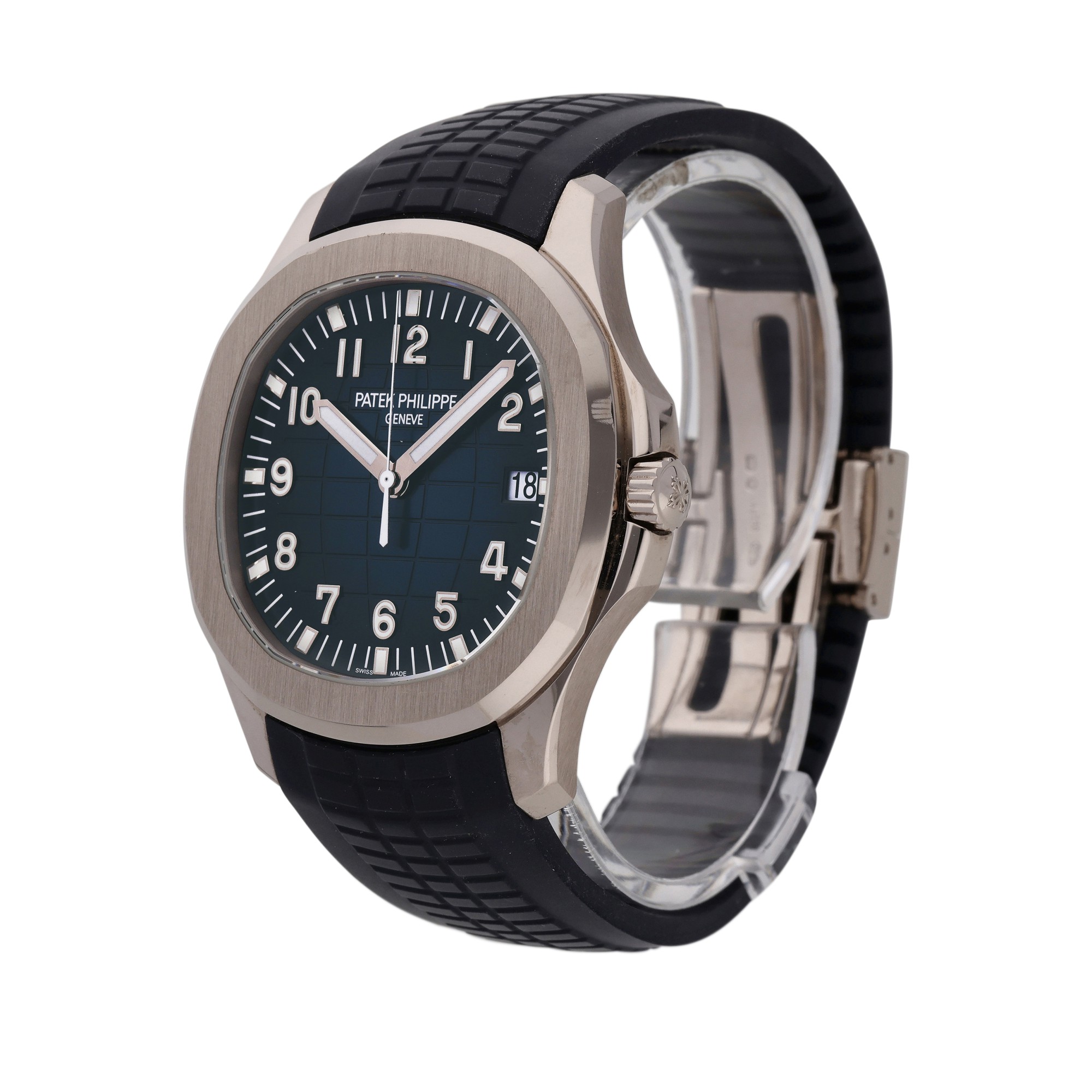 Reference 5168 Aquanaut | A white gold automatic wristwatch with date ...