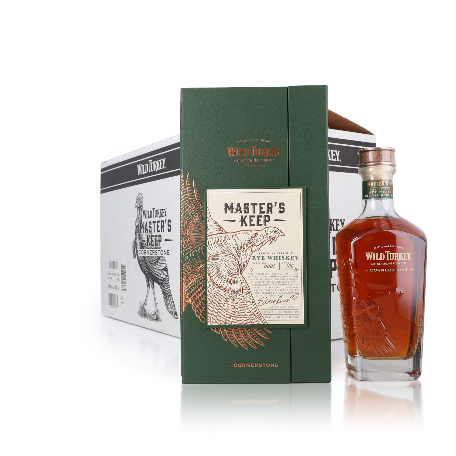 Wild Turkey Master's Keep Cornerstone Rye 109 Proof NV (6 BT 75cl ...