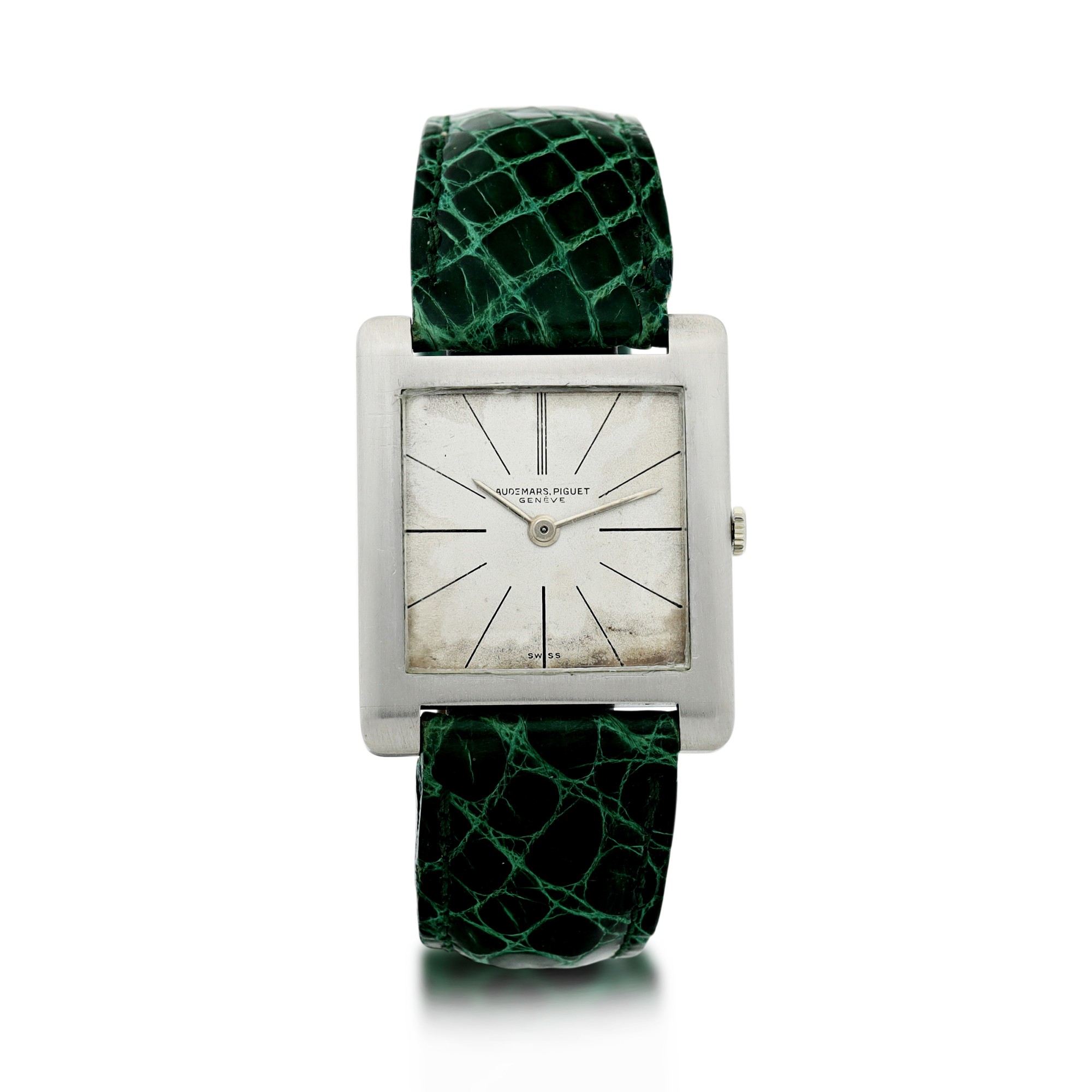 AUDEMARS PIGUET | A PLATINUM SQUARE SHAPED WRISTWATCH, CIRCA 1940 ...