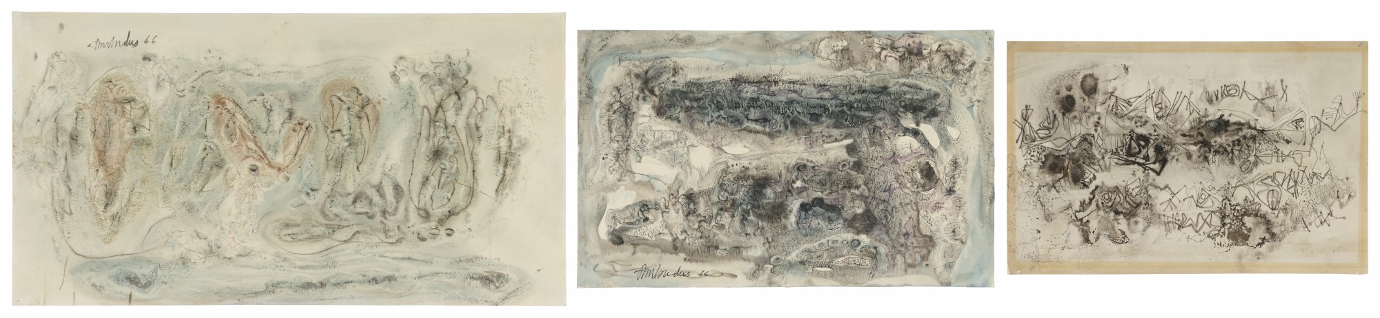 AMBADAS KHOBRAGADE | UNTITLED (SET OF THREE) | Modern and Contemporary ...