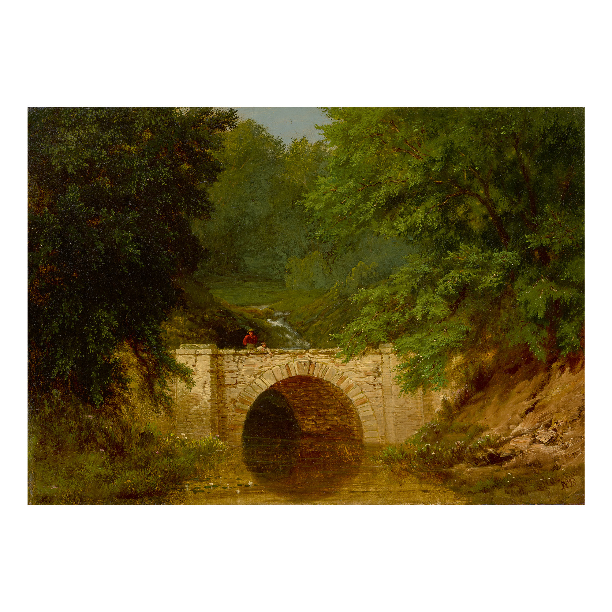 WILLIAM MASON BROWN | THE BRIDGE | American Art | American Paintings ...
