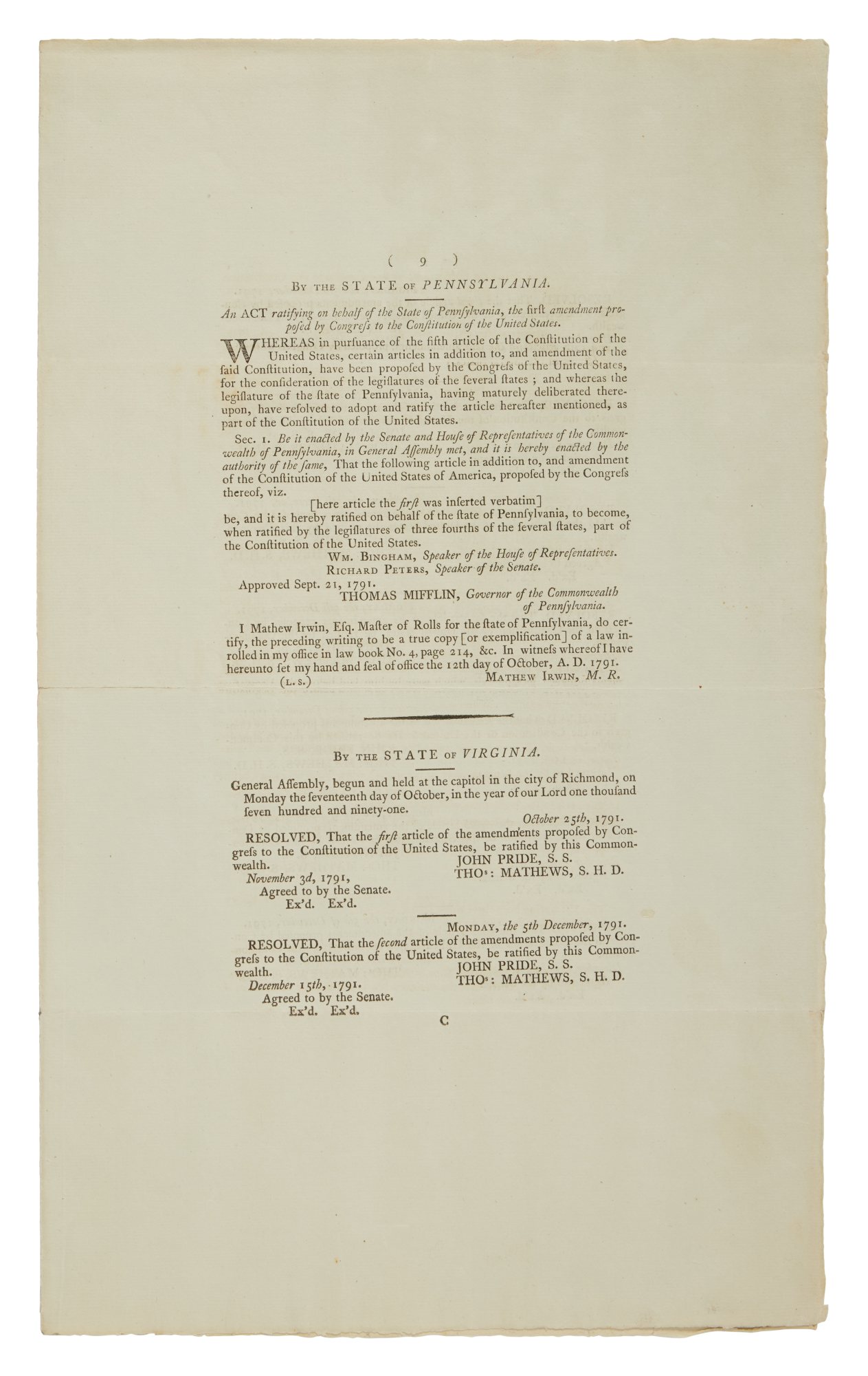 The United States Constitution and the Bill of Rights | The author of ...