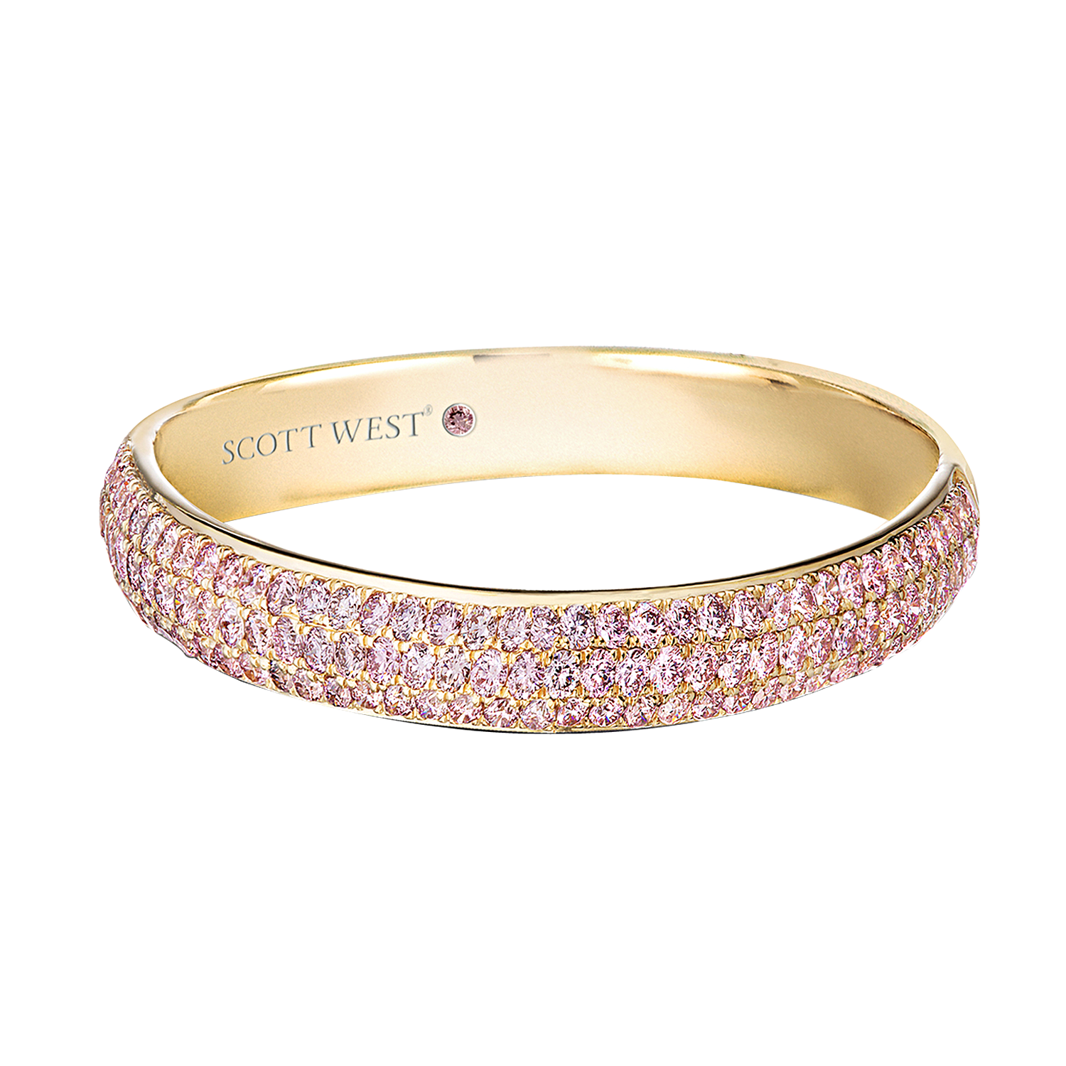 Scott West Gold And Pink Diamond Aureole Ring Available For Immediate ...