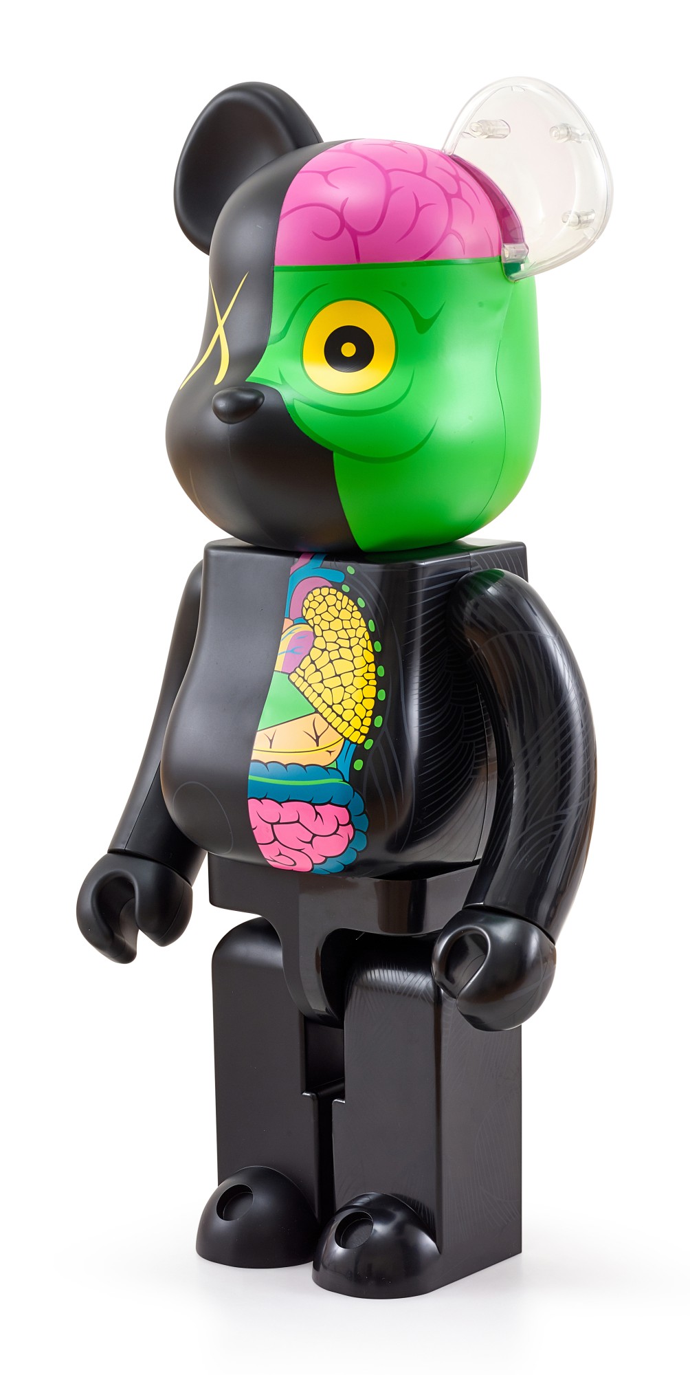 KAWS | 1000% DISSECTED COMPANION BE@RBRICK (BLACK) 1000% 切開同伴 BE@RBRICK ...