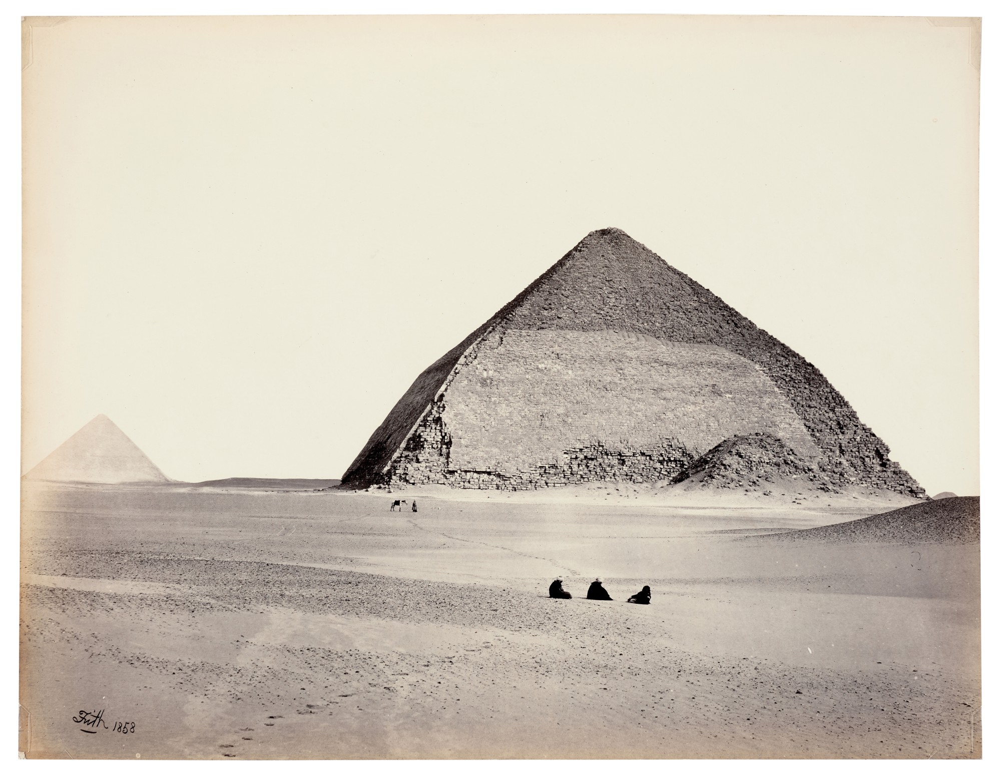 Egypt—Francis Frith | Pyramid at Dashur from the southwest, c.1858 ...