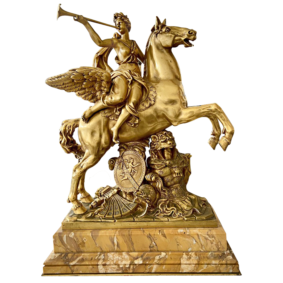 Antoine Coysevox Antique Fame Riding Pegasus Available For Immediate ...