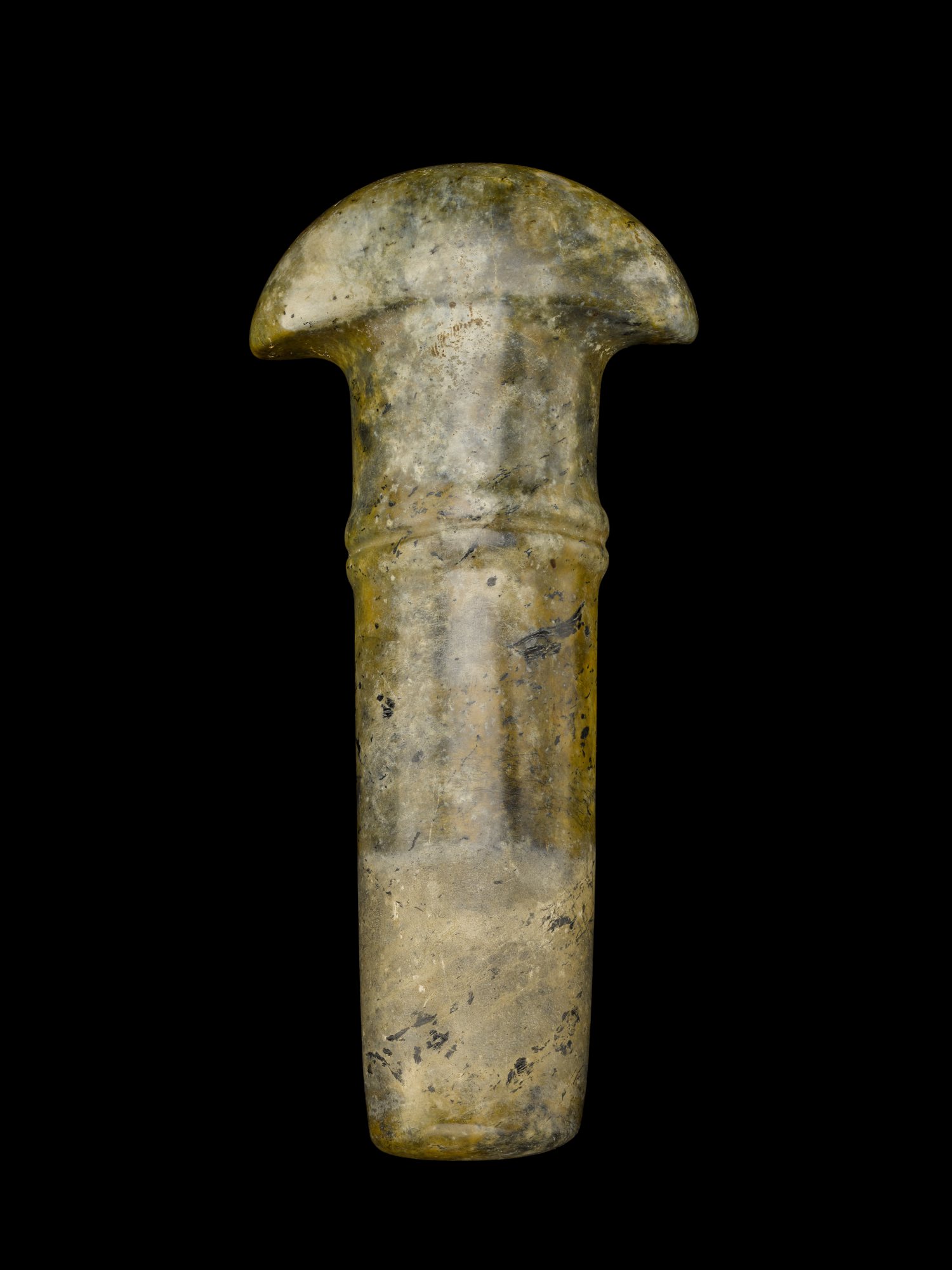 A jade staff finial, Neolithic period | 新石器時代 玉仗首 | HOTUNG | 何東 The ...