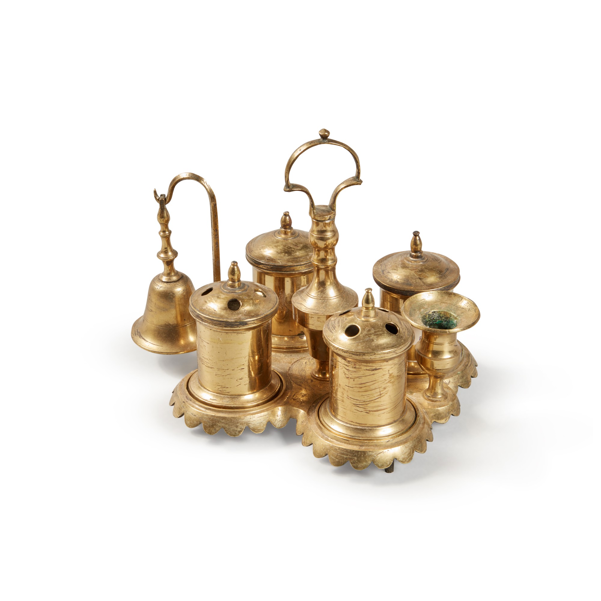 Very Fine English Cast-Brass Standish, Late 18th Century | The ...