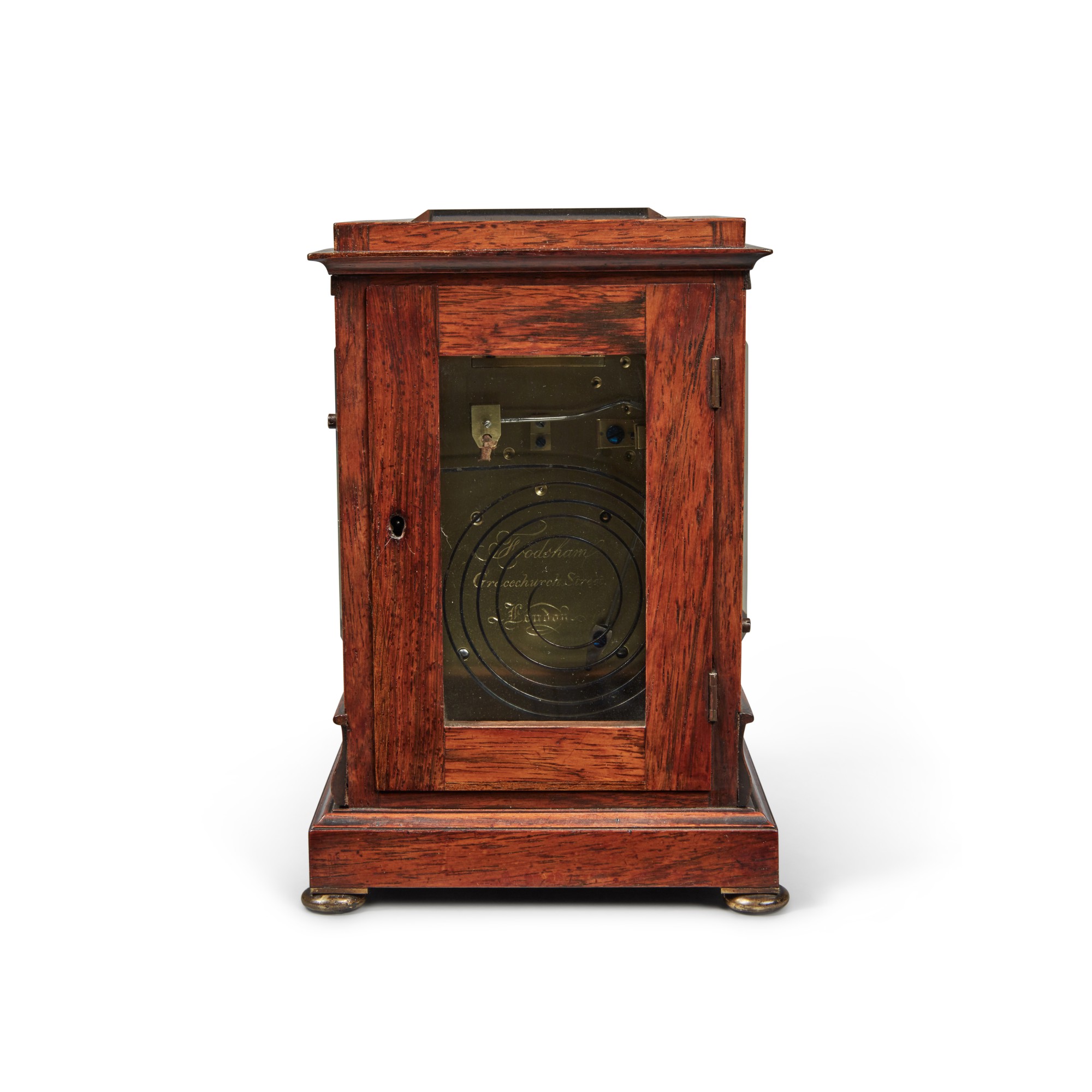 A Victorian Rosewood Four-Glass Library Clock, John Frodsham, London ...