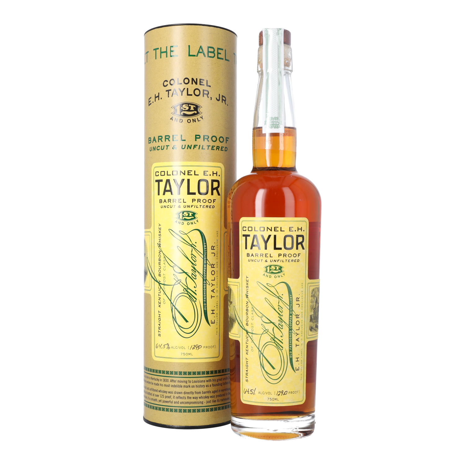 E.H. Taylor Barrel Proof 129 proof NV (1 BT75) | Bourbon & Rye Whiskey ...