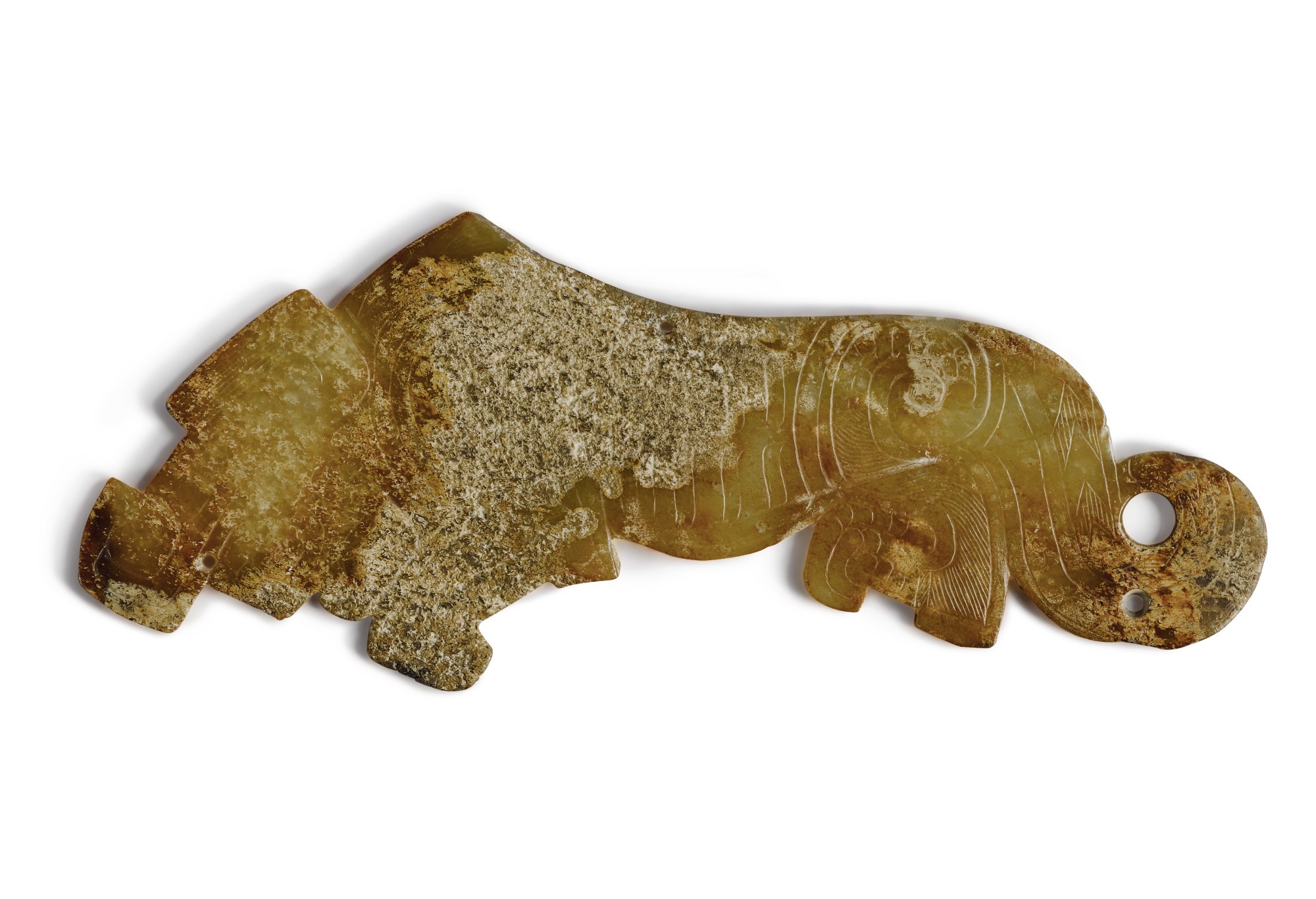 AN ARCHAIC JADE 'TIGER' PLAQUE, EASTERN ZHOU DYNASTY | Important ...