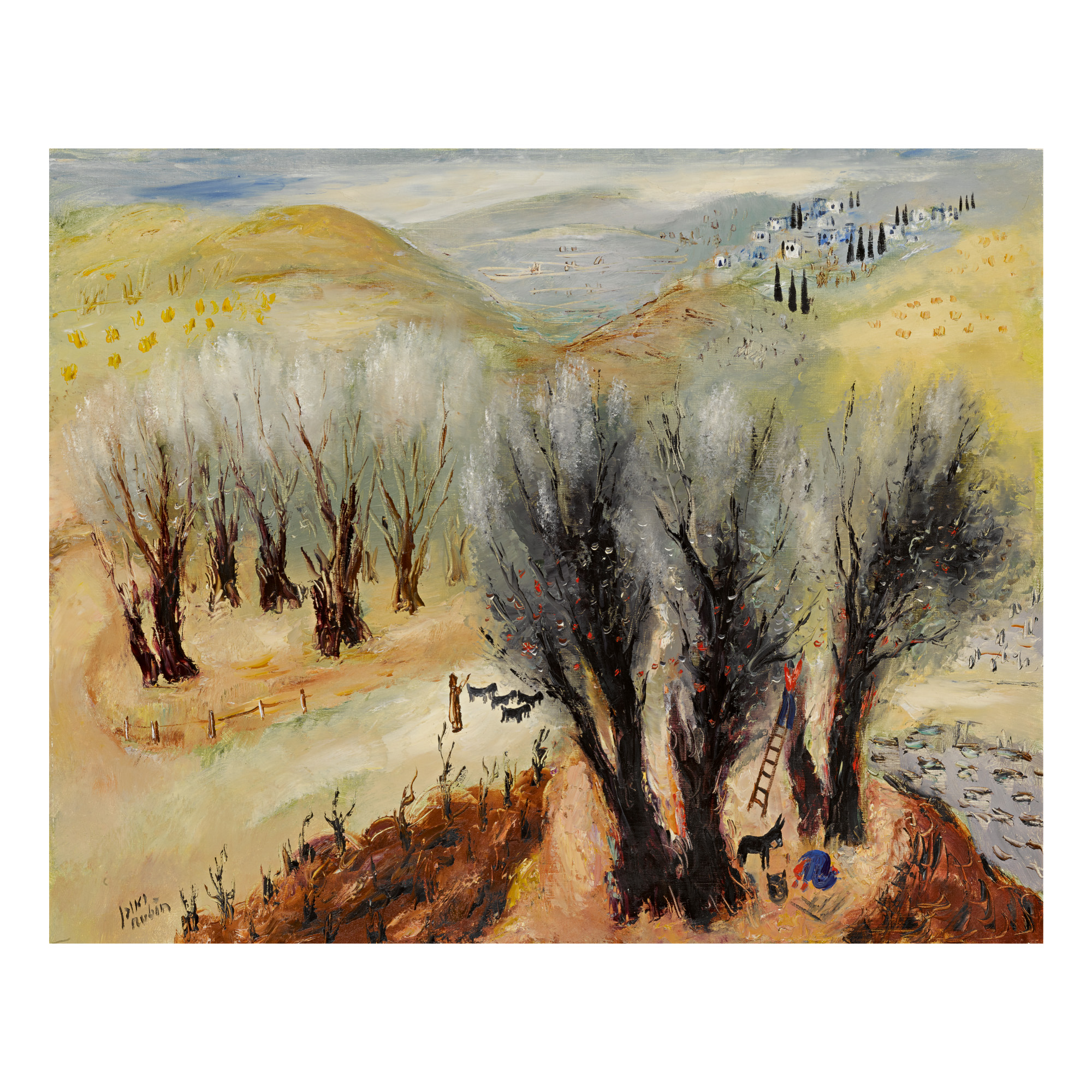REUVEN RUBIN | NEAR SAFED | Israeli and International Art | 19th ...