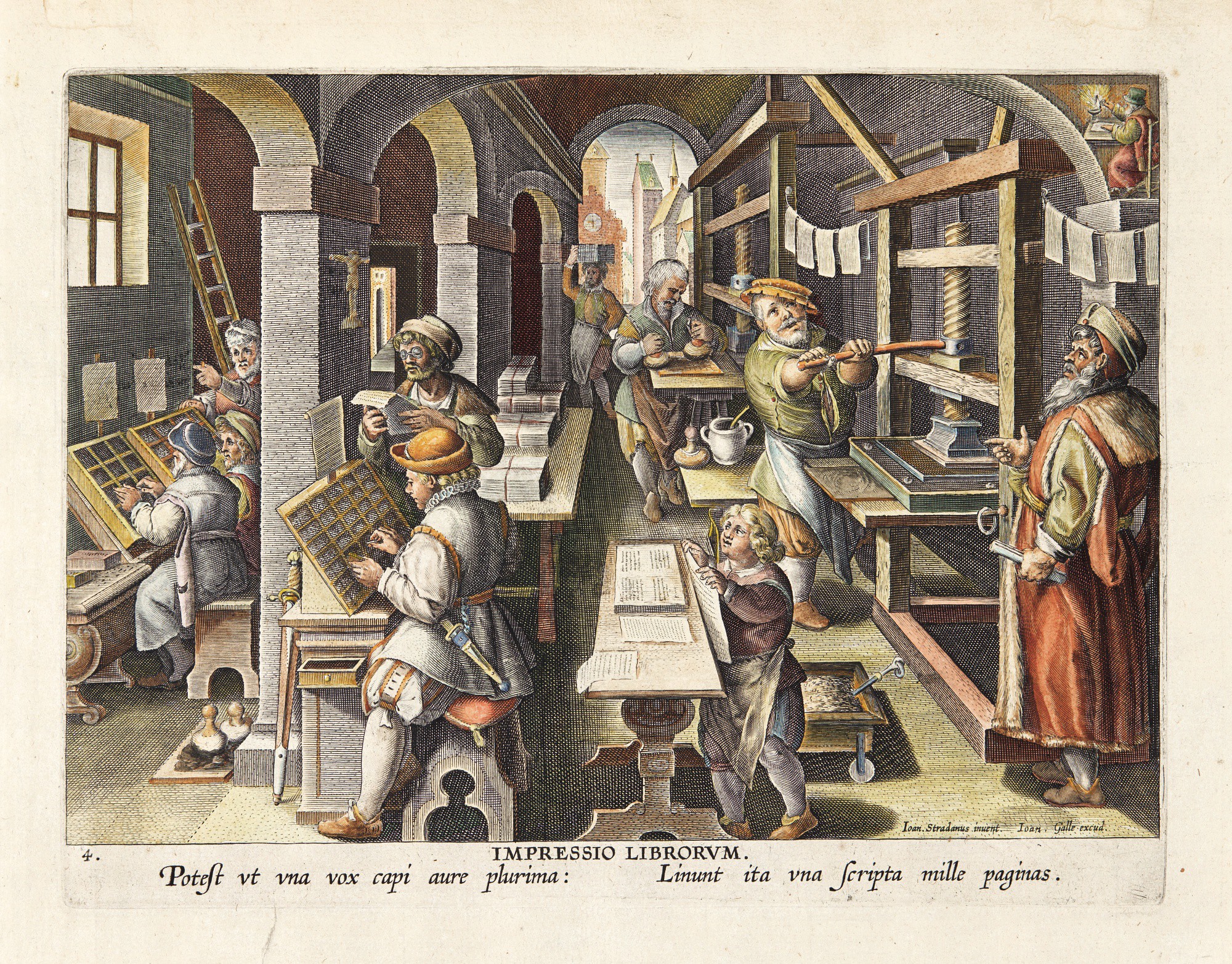 AFTER JAN VAN DER STRAET, CALLED STRADANUS | THE INVENTION OF BOOK ...