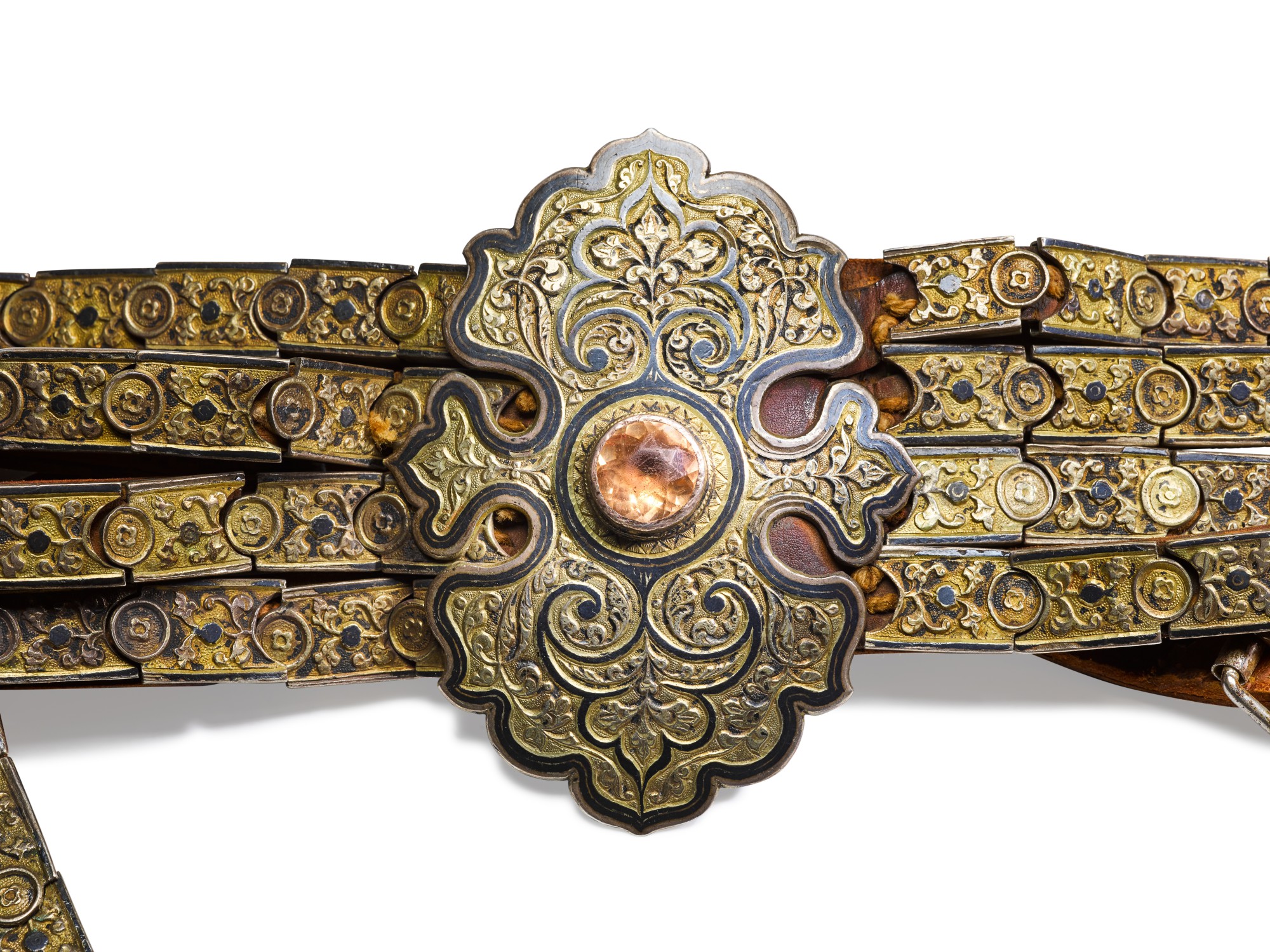 A set of Caucasian silver and niello horse trappings, signed by Usta ...