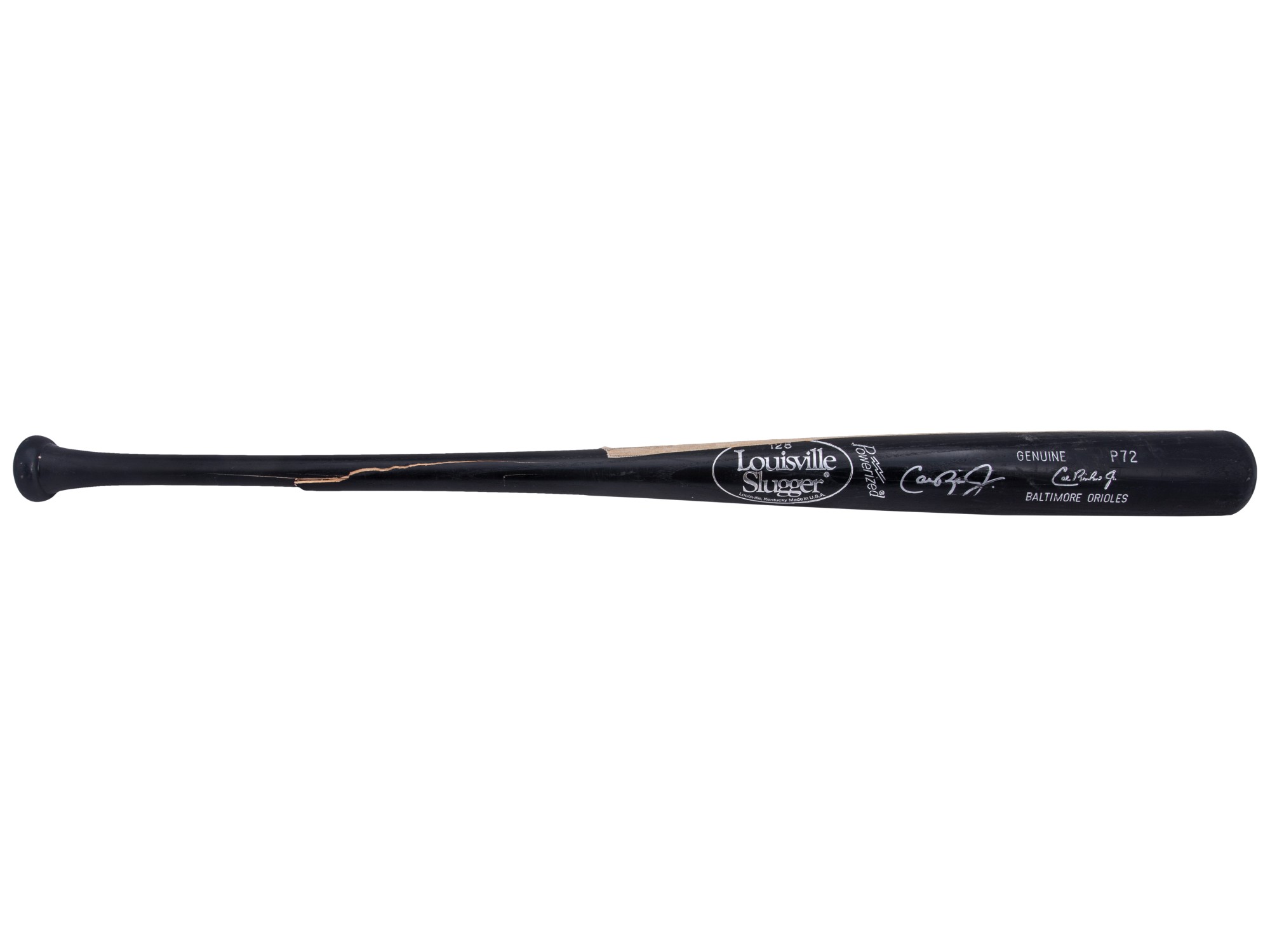 1997 Cal Ripken Jr. Game Used and Signed Louisville Slugger P72 Model ...
